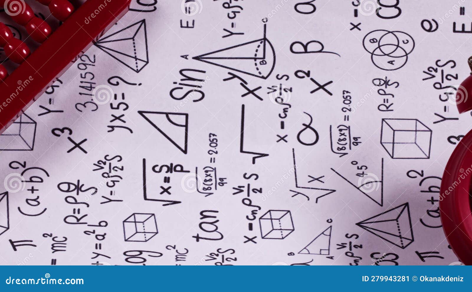Science Calculation Physics Math and Chemisrty Formulas Background ...