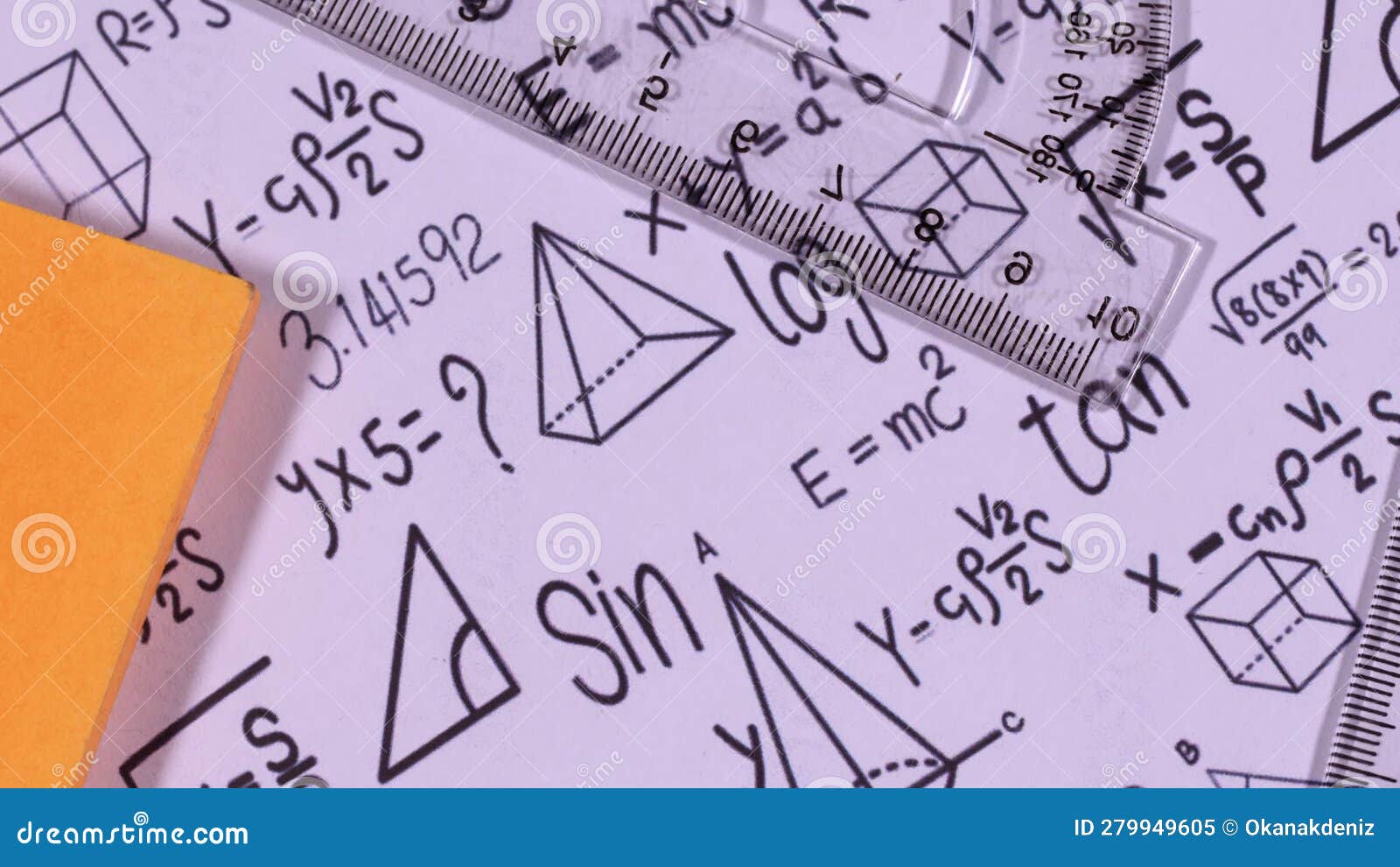 Science Calculation Physics Math and Chemisrty Formulas Background ...