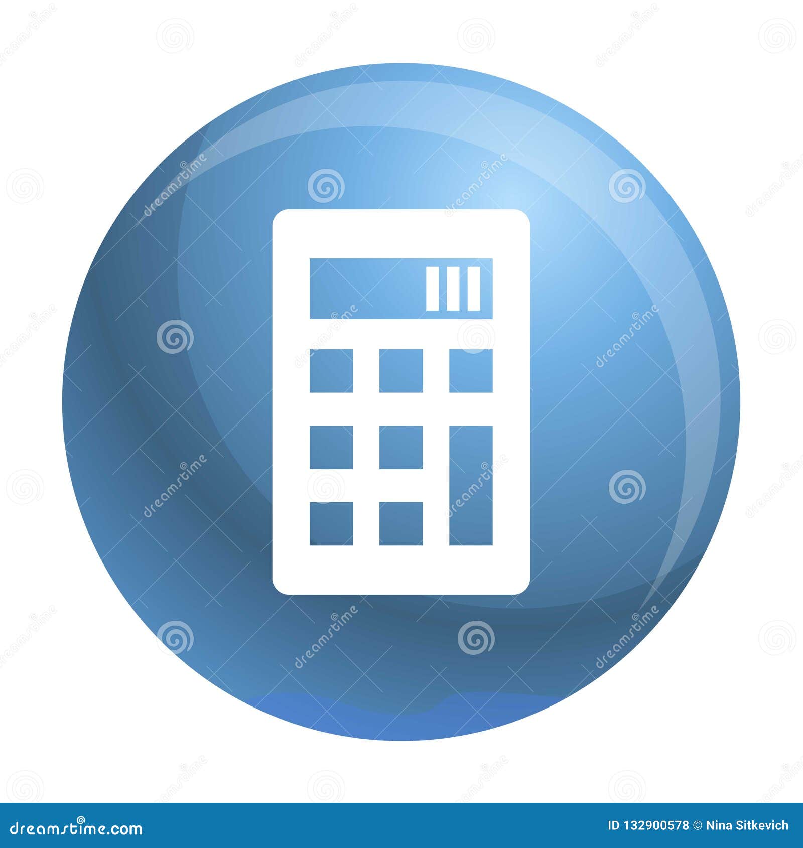 Science Calculator Icon, Simple Style Stock Vector - Illustration of ...