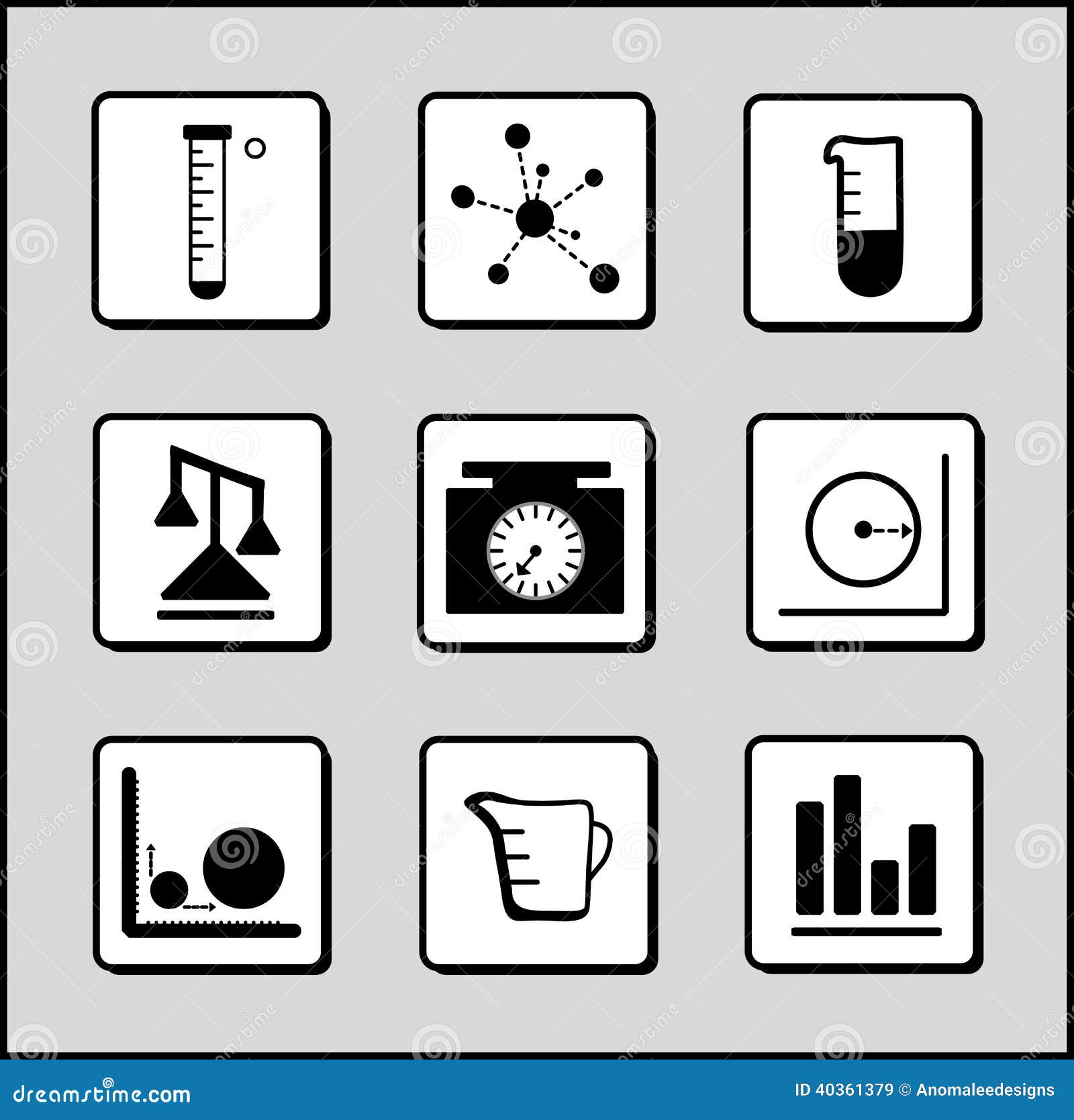 Science-Chemistry-Mathematics Icons Stock Vector - Illustration of ...