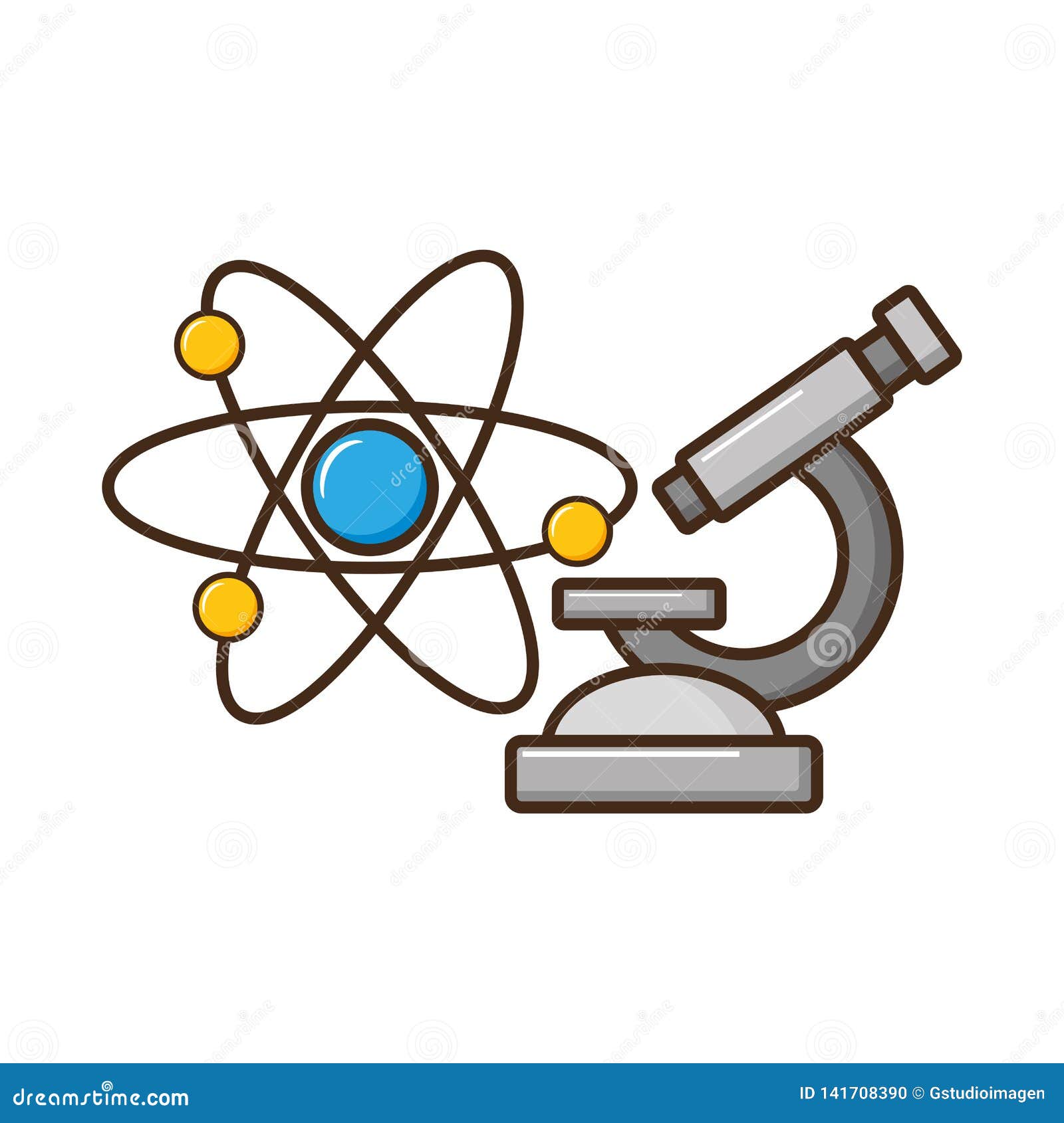 Science Chemistry Microscope Molecule Stock Vector - Illustration of ...