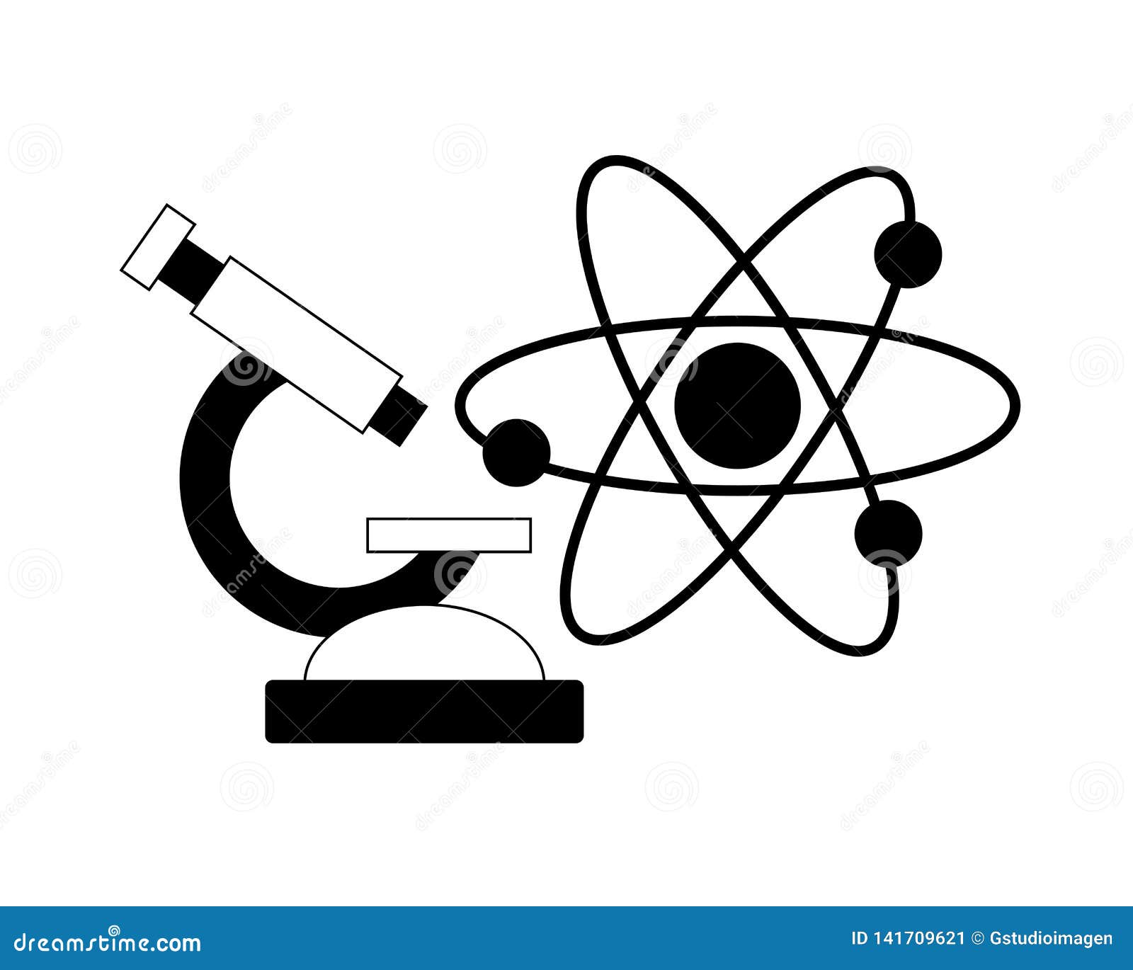 Science Chemistry Microscope Molecule Stock Vector - Illustration of ...