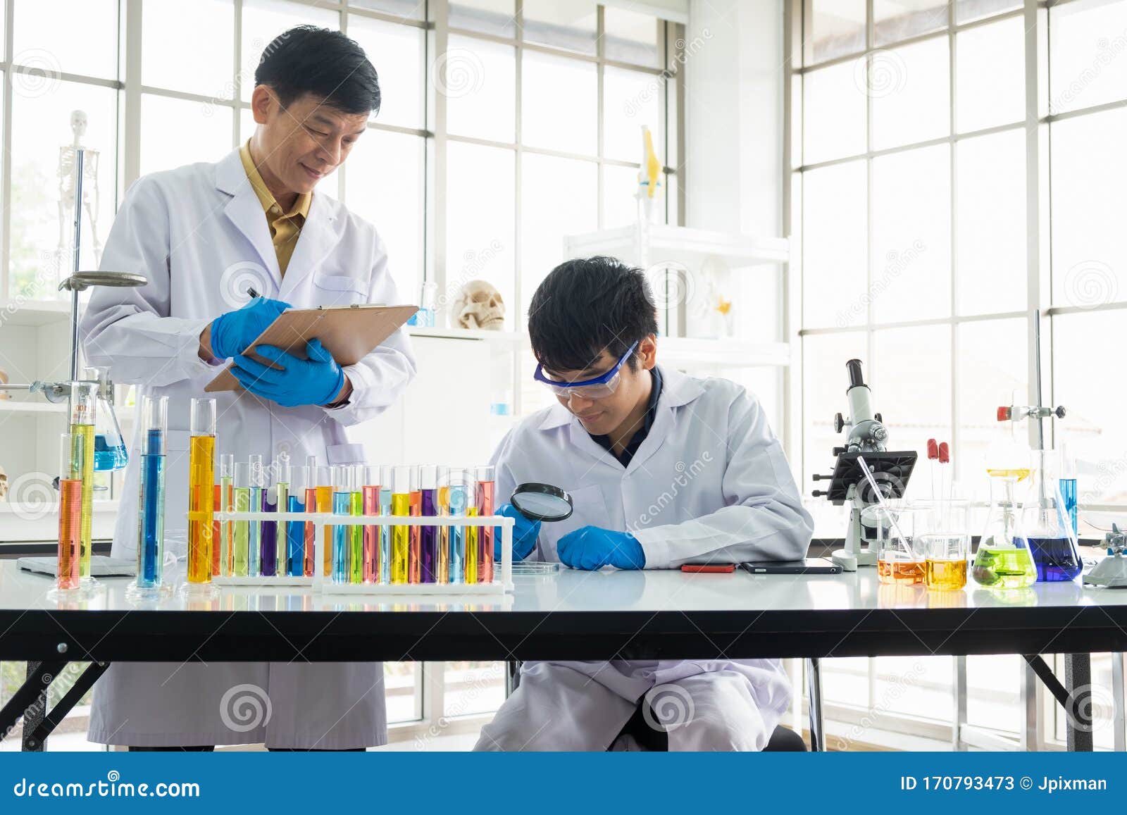 Science, Chemistry, Technology, Biology and Laboratory Concept. Stock ...