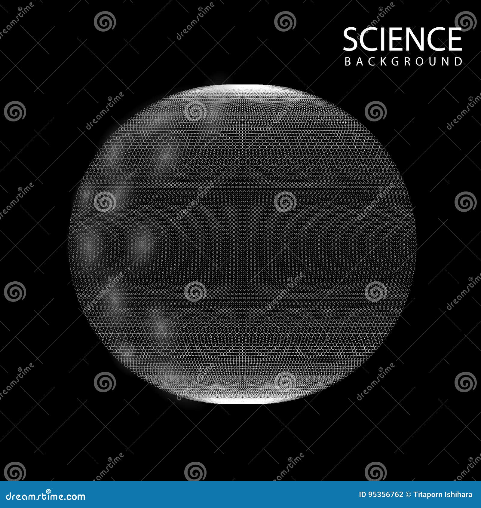 Science Circle Abstract Background Vector Stock Vector - Illustration ...