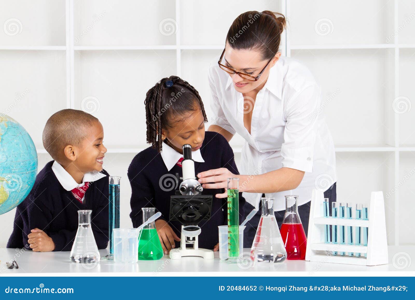 Science class stock photo. Image of schoolboy, american - 20484652