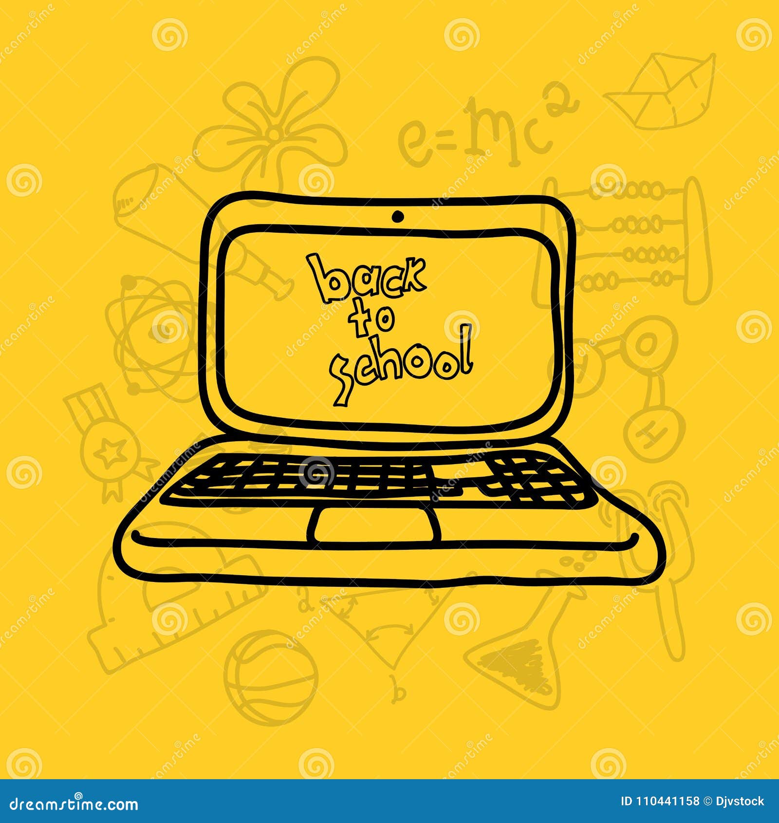 Science Class and School Scribbles Stock Vector - Illustration of ...