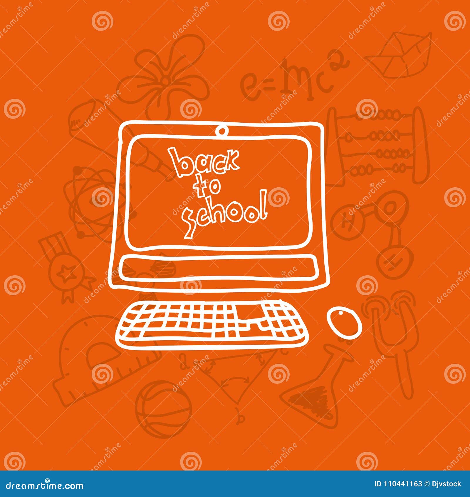 Science Class and School Scribbles Stock Vector - Illustration of class ...