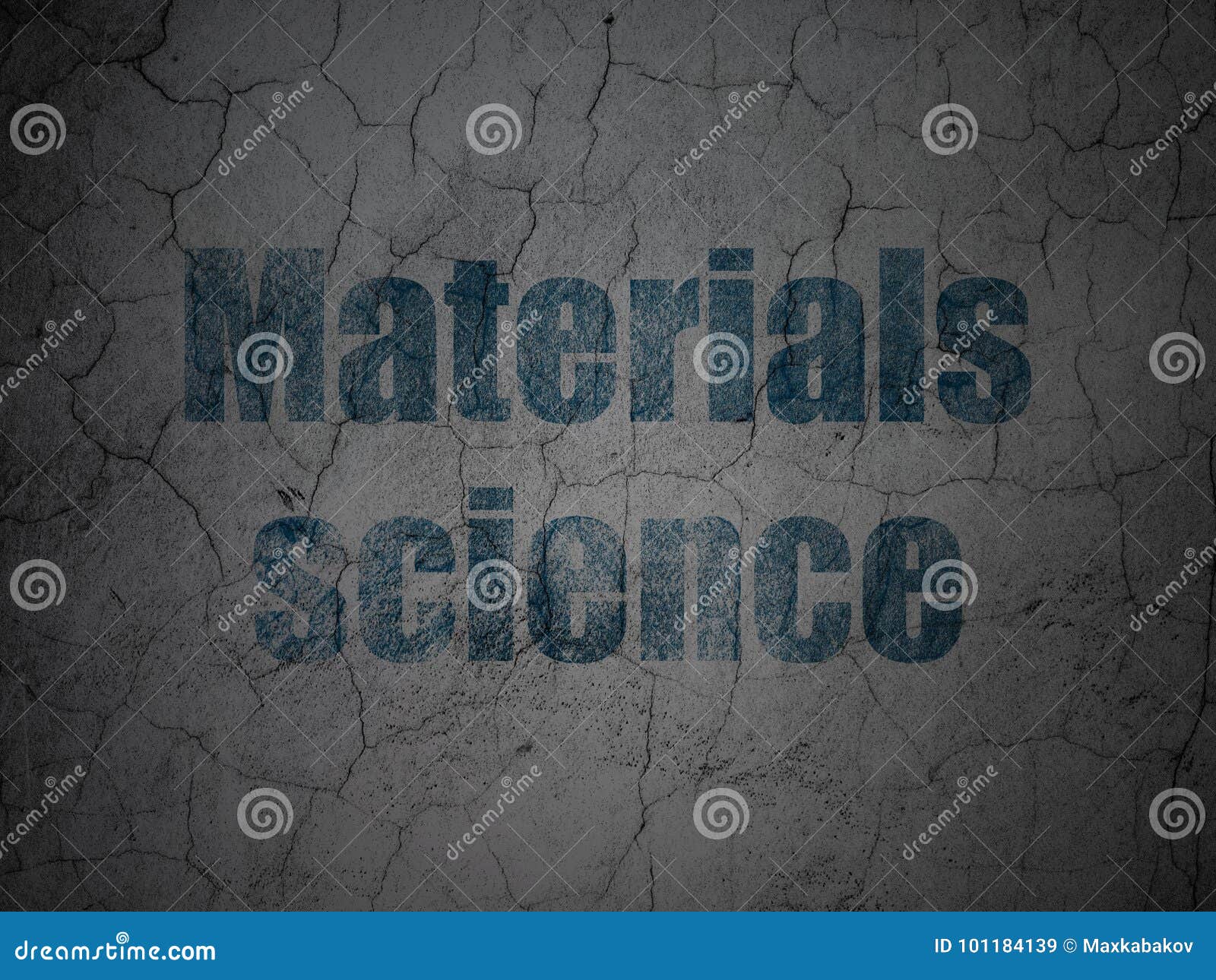 Science Concept: Materials Science on Grunge Wall Background Stock ...