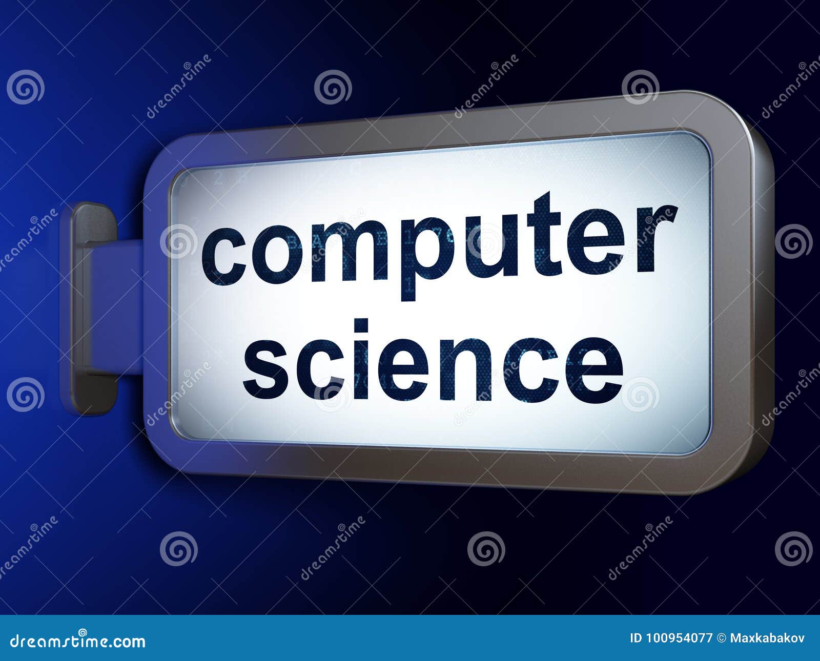 Science Concept: Computer Science on Billboard Background Stock ...