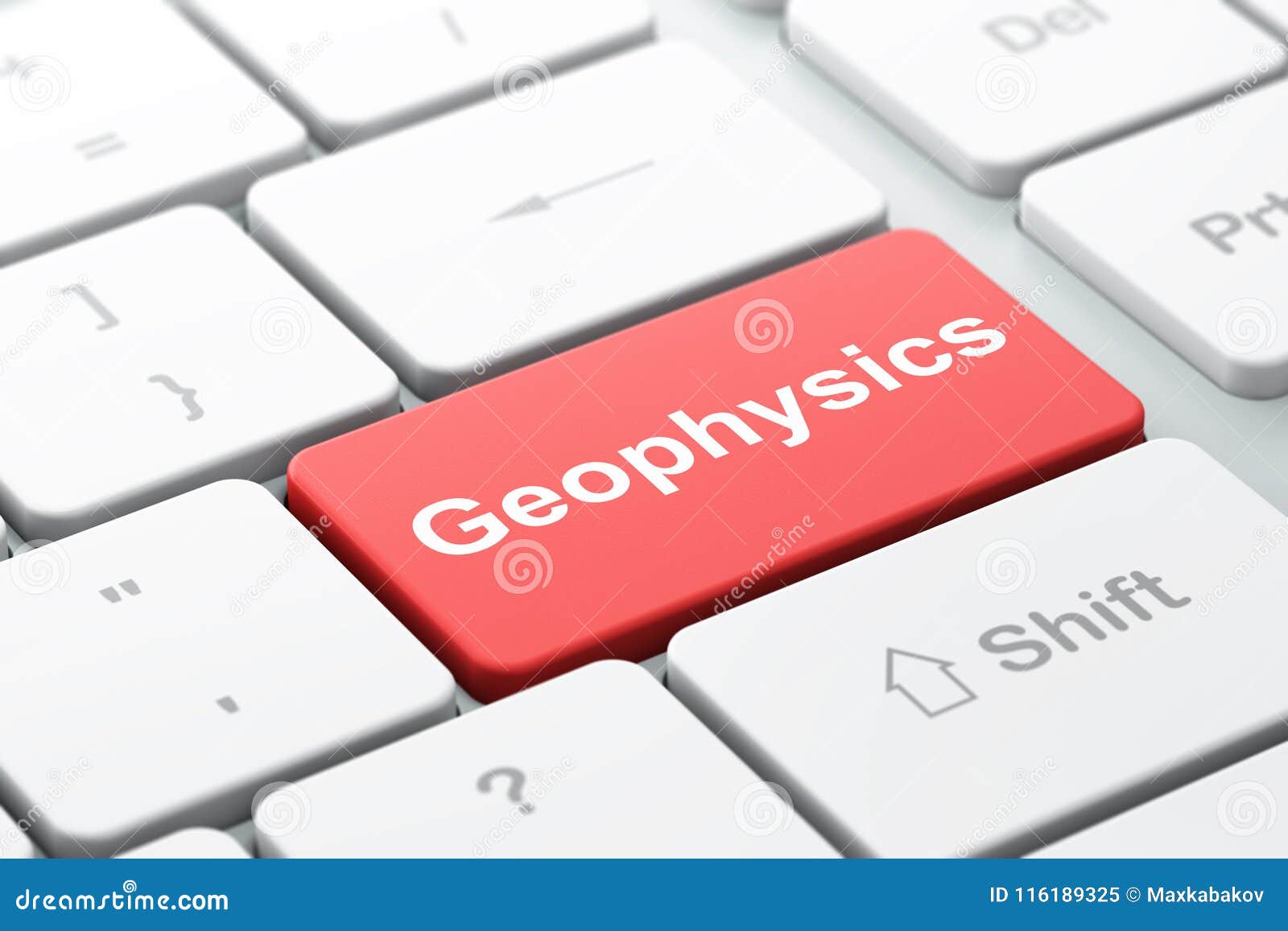 Science Concept: Geophysics on Computer Keyboard Background Stock ...