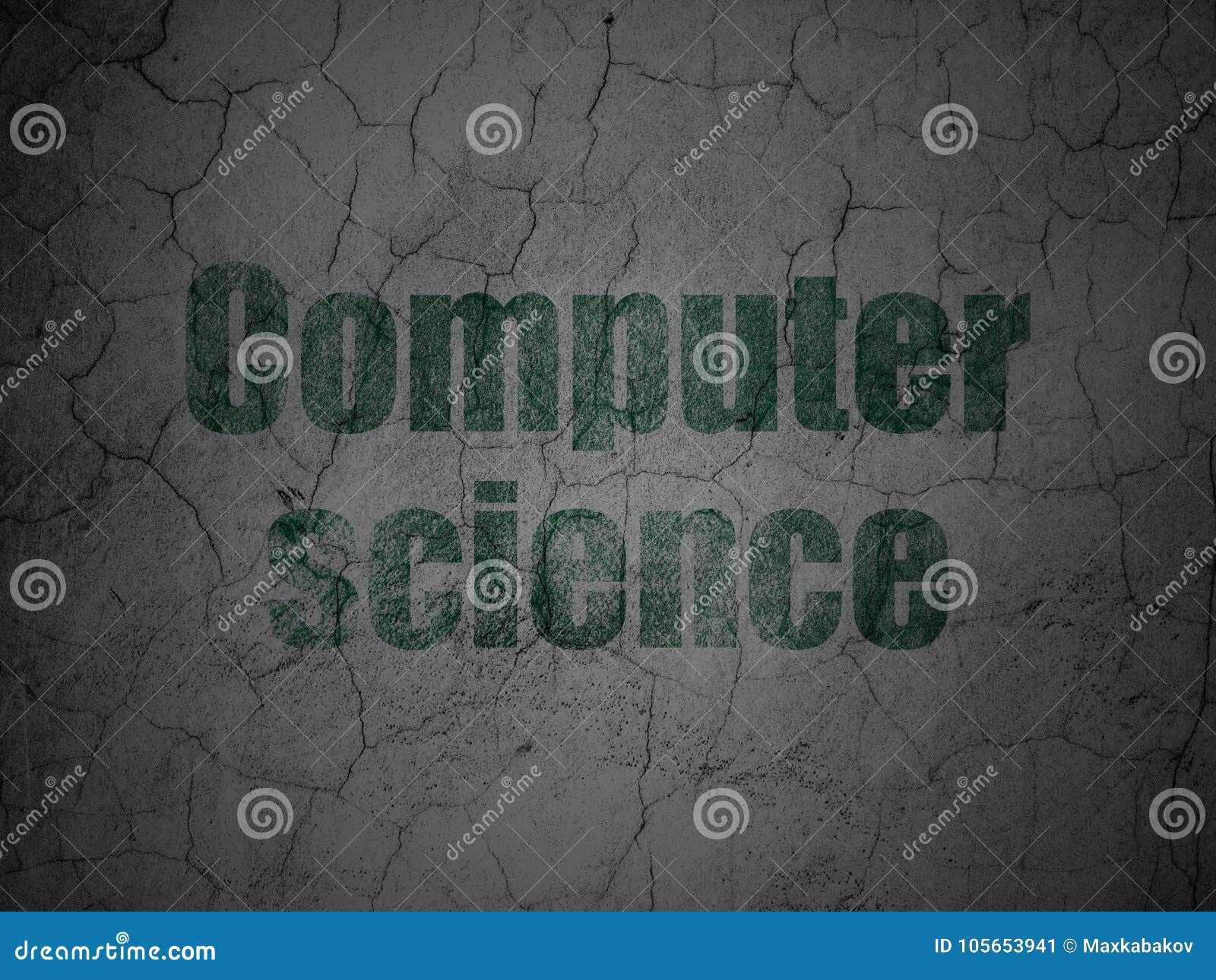 Science Concept: Computer Science on Grunge Wall Background Stock ...