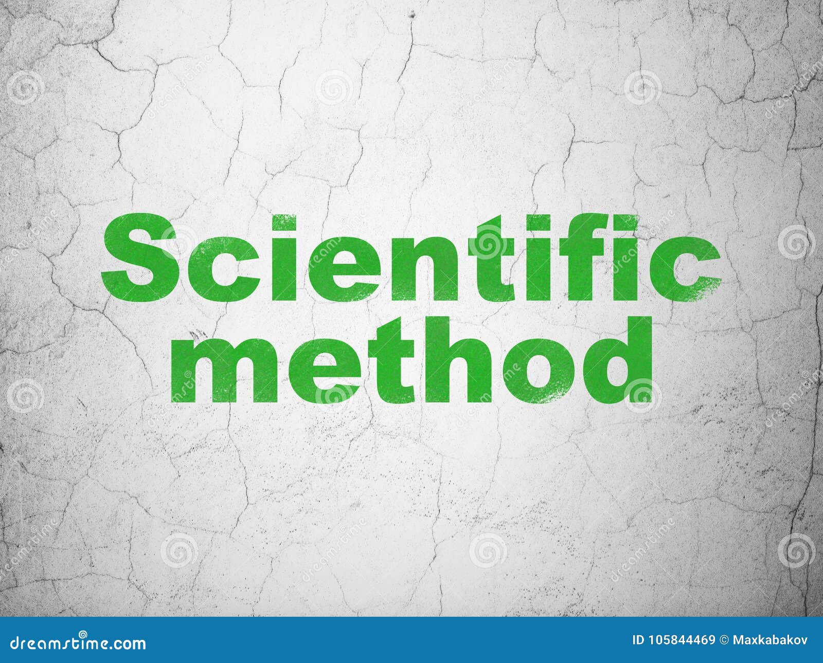 Science Concept: Scientific Method on Wall Background Stock ...