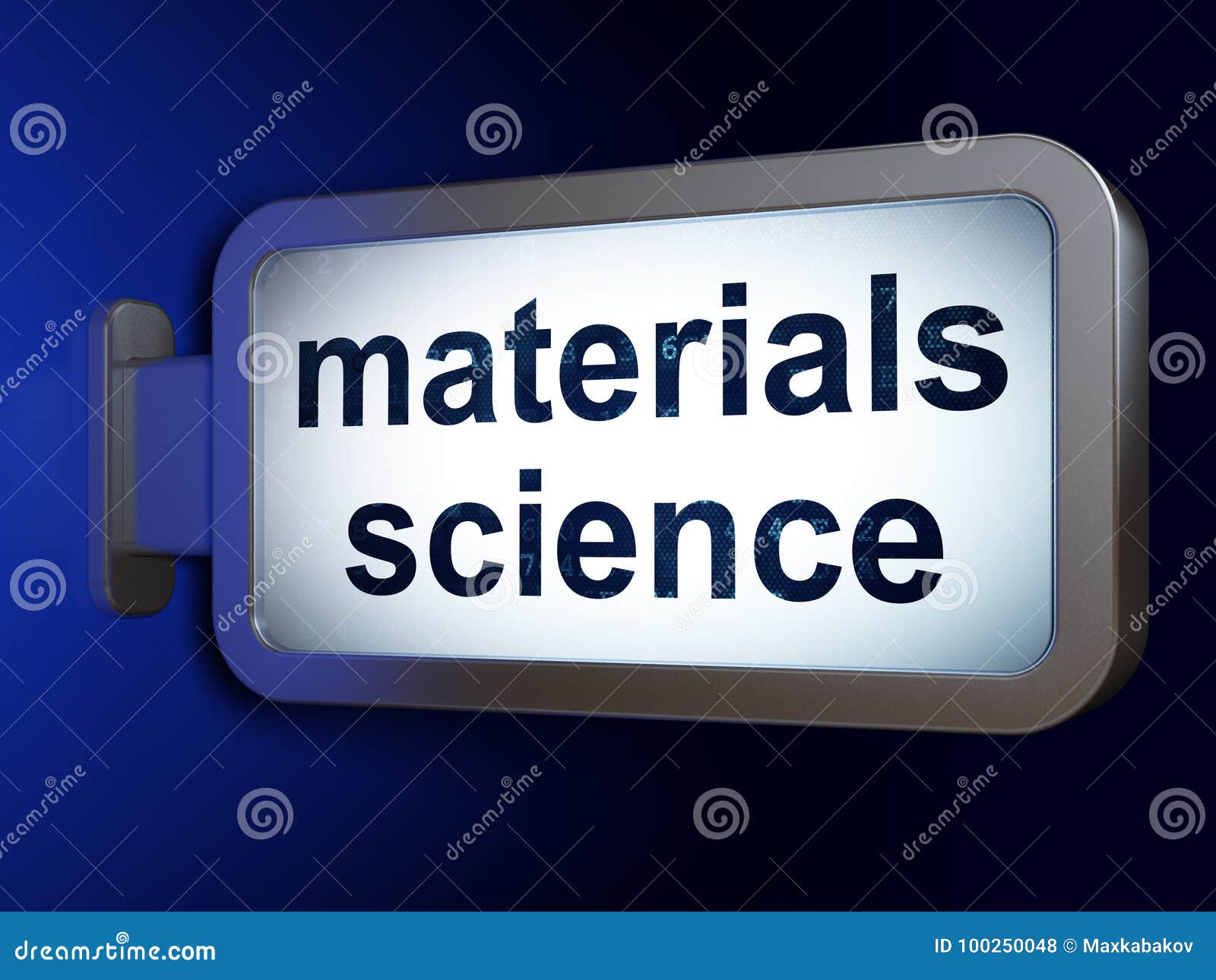 Science Concept: Materials Science on Billboard Background Stock ...