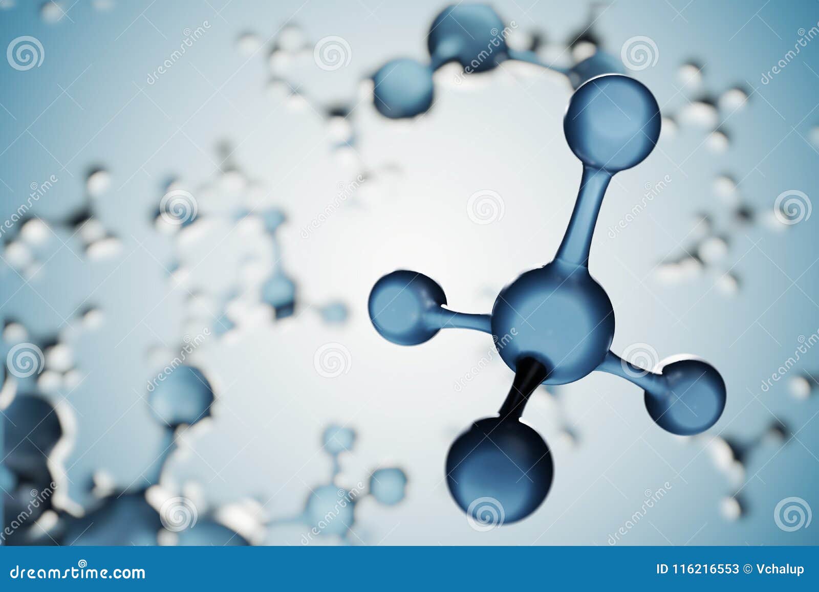 Science Concept. Methane or Ammonium Molecules Stock Illustration ...