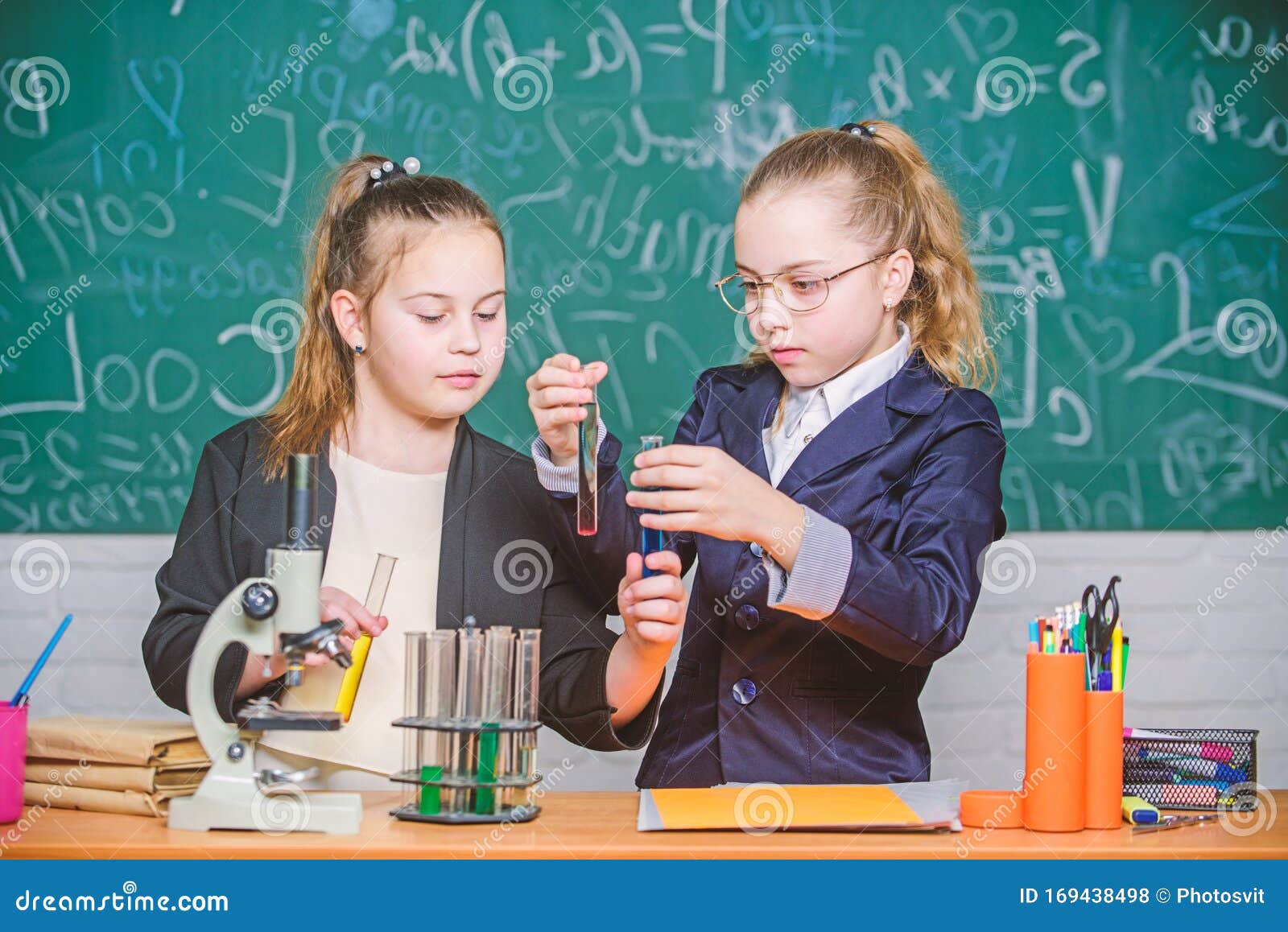 Science Concept. Private School. Gymnasium Students with in Depth Study ...