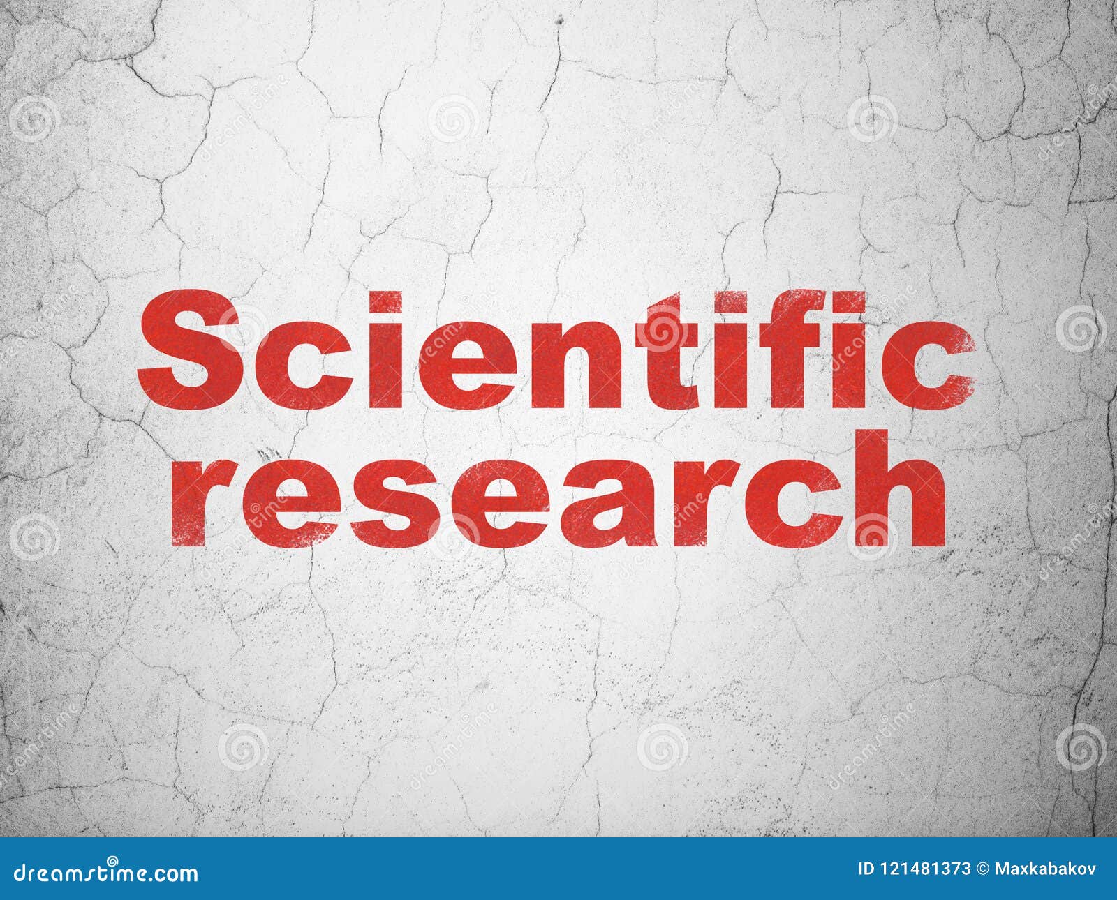 Science Concept: Scientific Research on Wall Background Stock ...