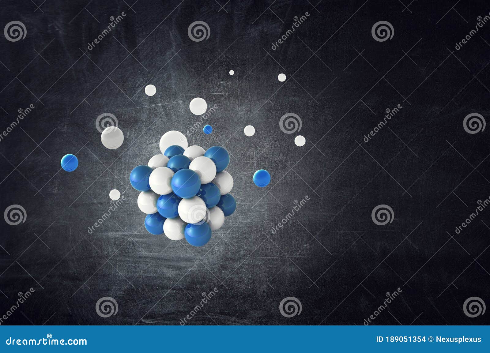Science Concept with Sphere Model Stock Photo - Image of futuristic ...