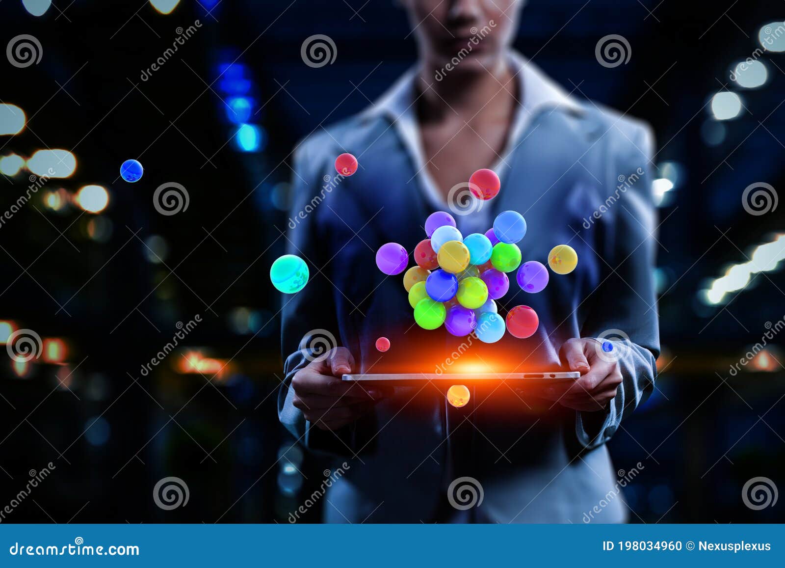 Science Concept with Sphere Model Stock Photo - Image of problem ...