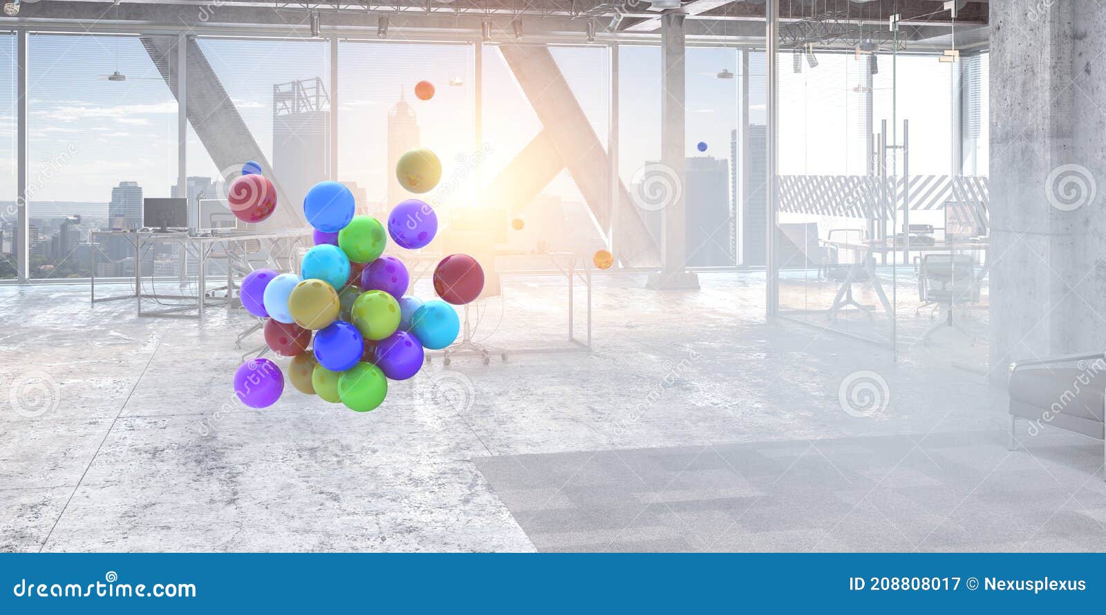 Science Concept with Sphere Model Stock Image - Image of concept, model ...