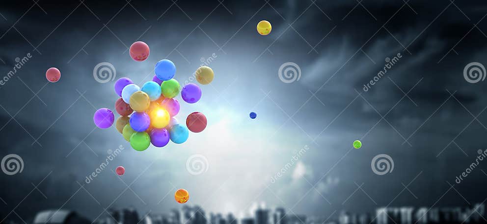 Science Concept with Sphere Model Stock Image - Image of concept ...