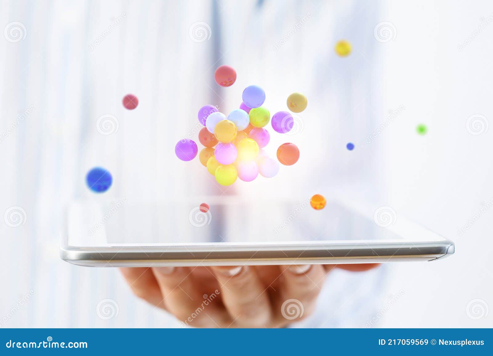 Science Concept with Sphere Model Stock Image - Image of idea, sphere ...