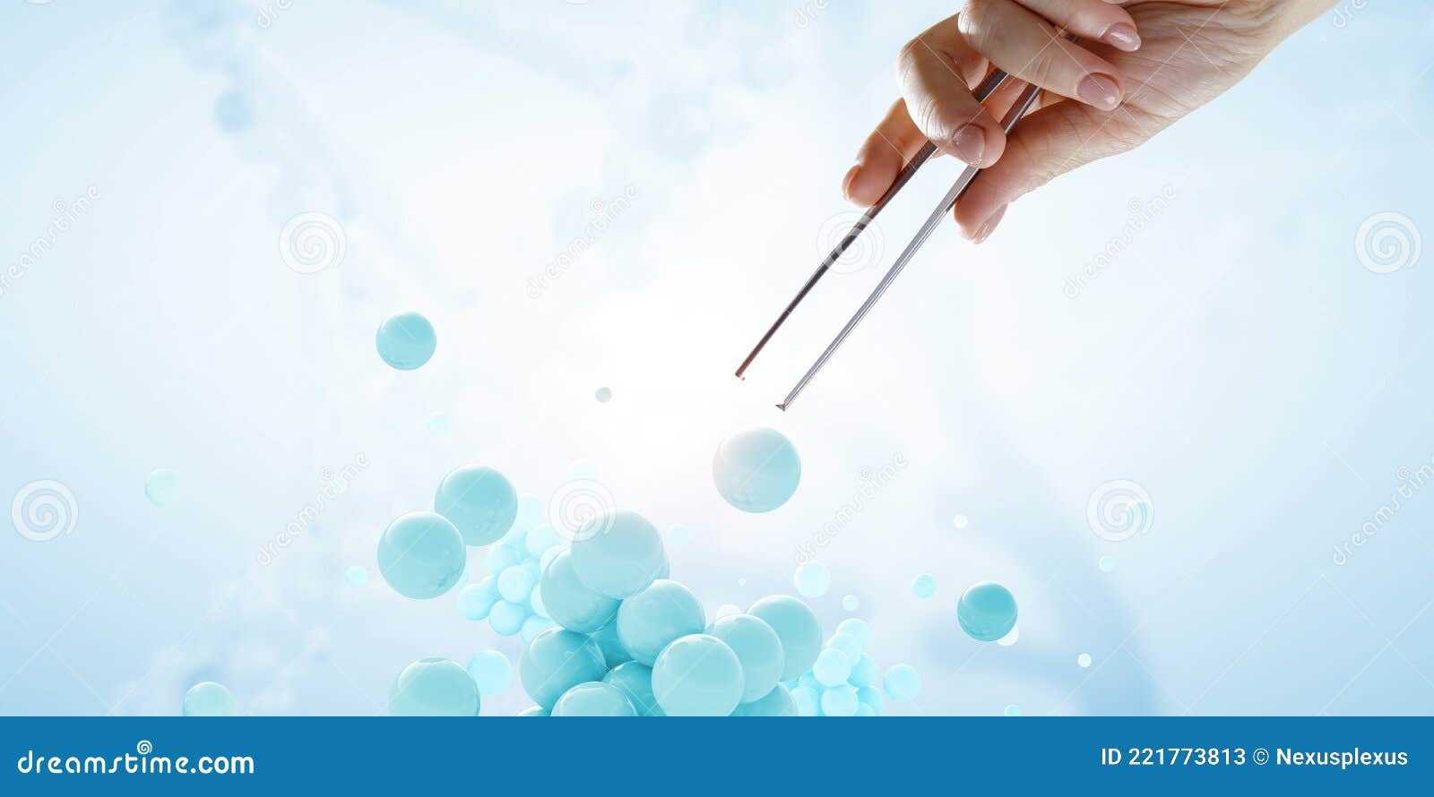 Science Concept with Sphere Model Stock Image - Image of innovate ...