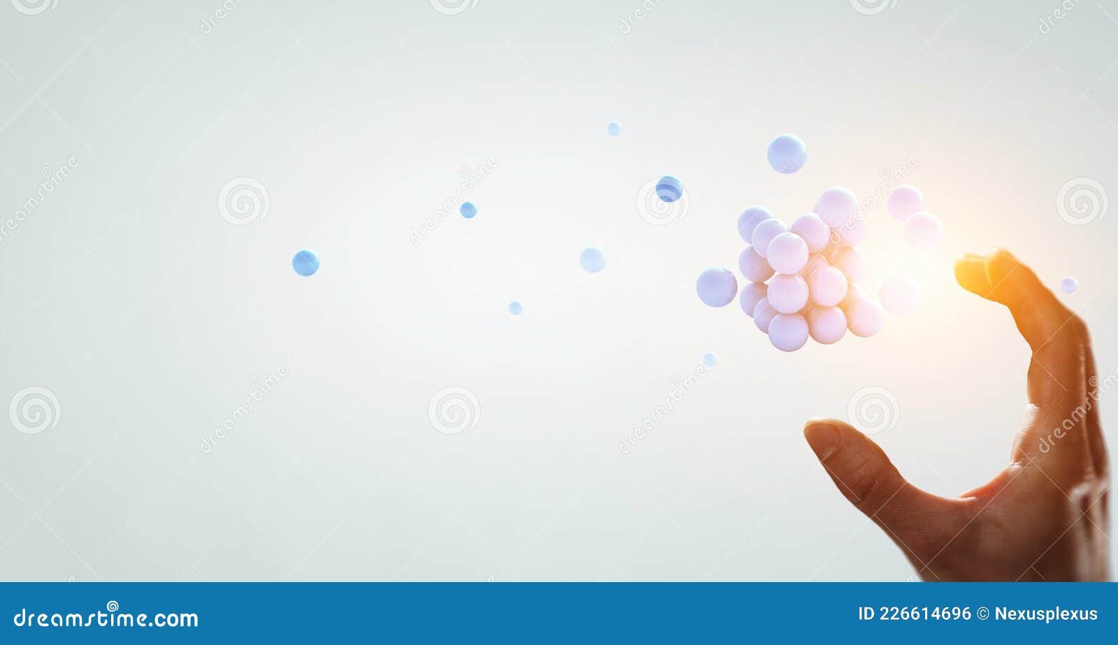 Science Concept with Sphere Model Stock Photo - Image of technology ...