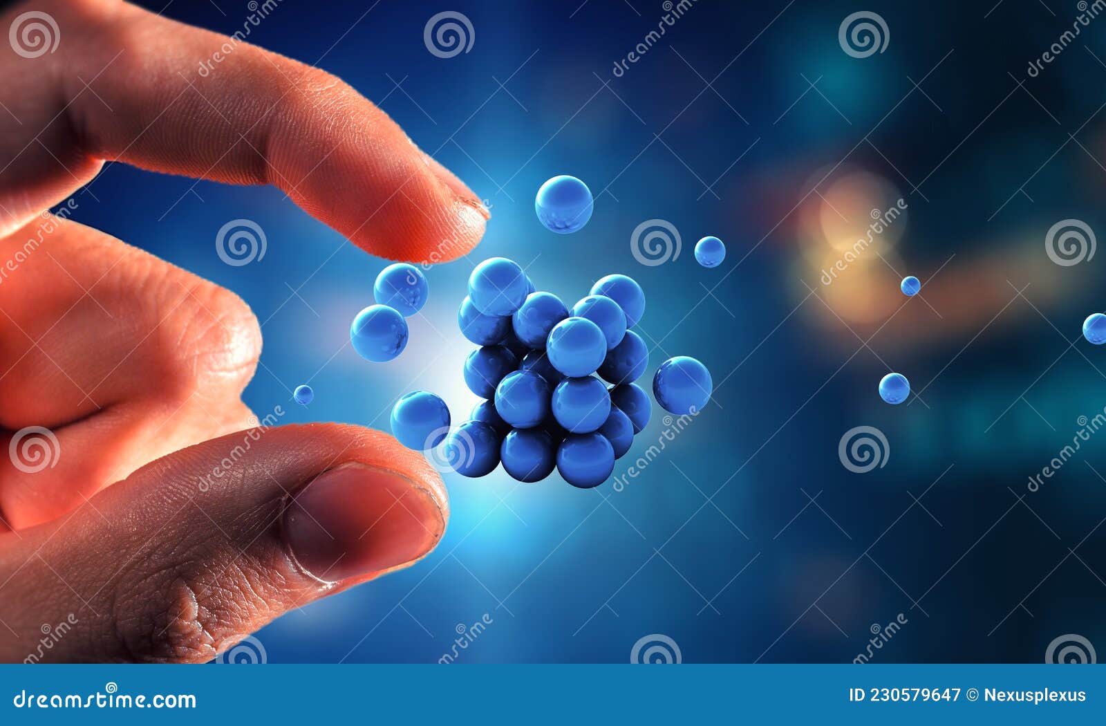 Science Concept with Sphere Model Stock Image - Image of brainstorming ...