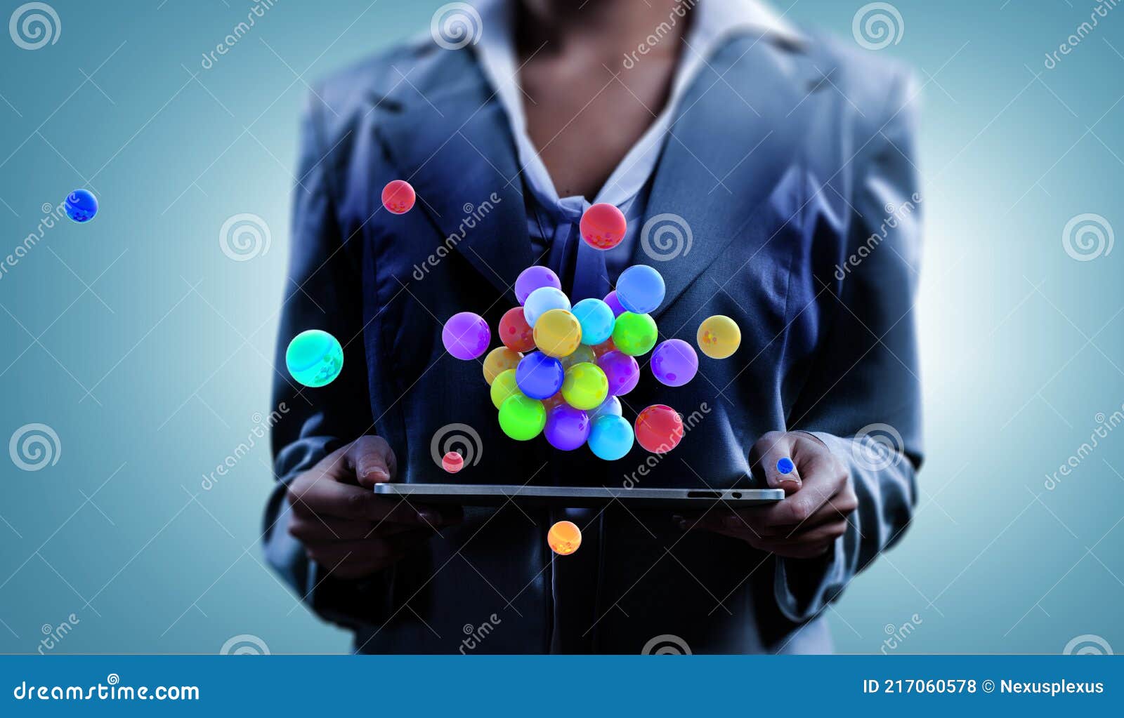 Science Concept with Sphere Model Stock Photo - Image of concept ...