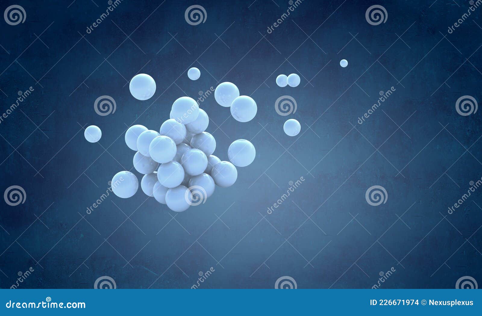 Science Concept with Sphere Model Stock Photo - Image of square ...
