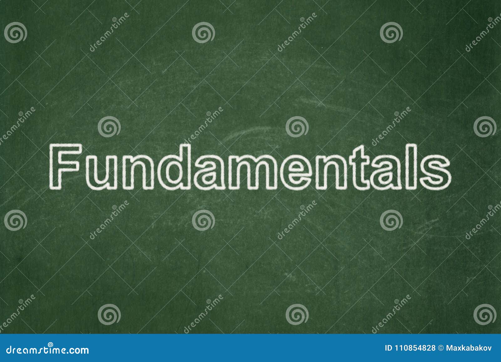 Science Concept: Fundamentals on Chalkboard Background Stock ...