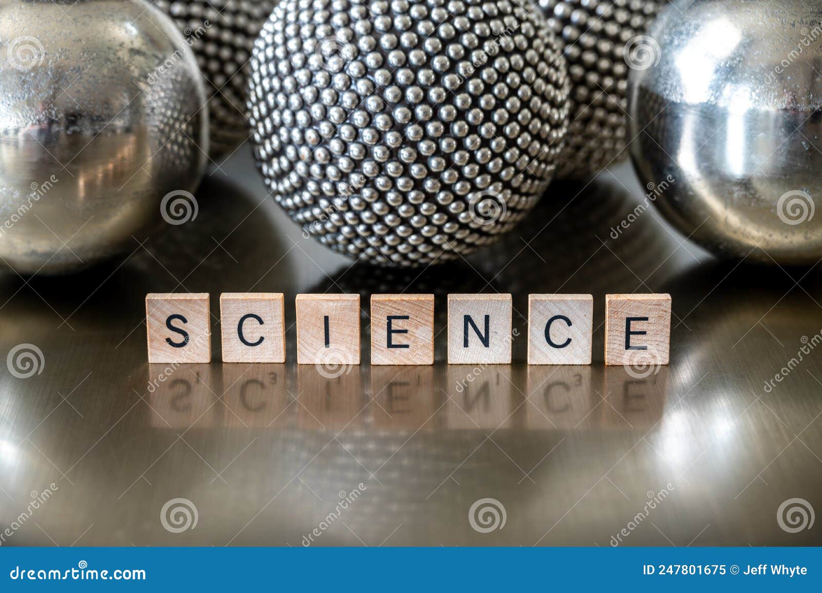 Science Concept with Tile Lettering Stock Image - Image of space ...