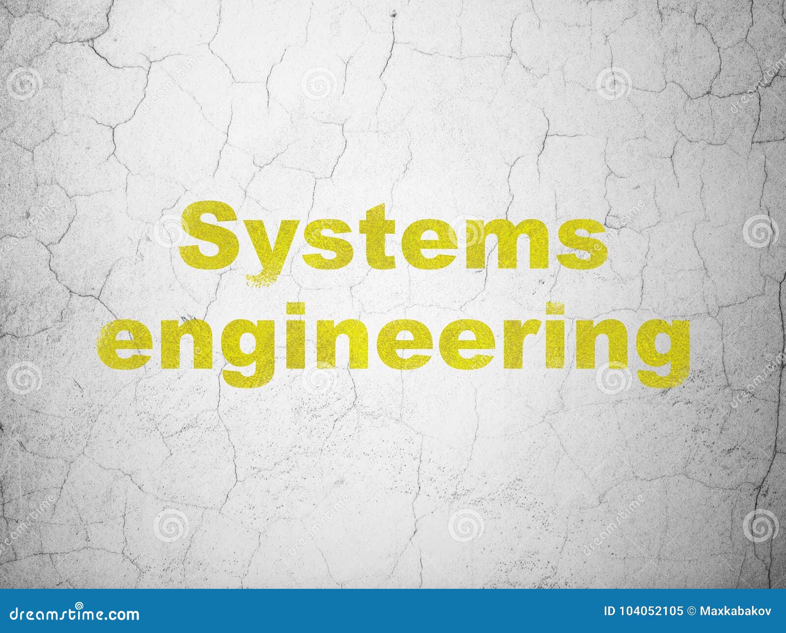 Science Concept: Systems Engineering on Wall Background Stock ...