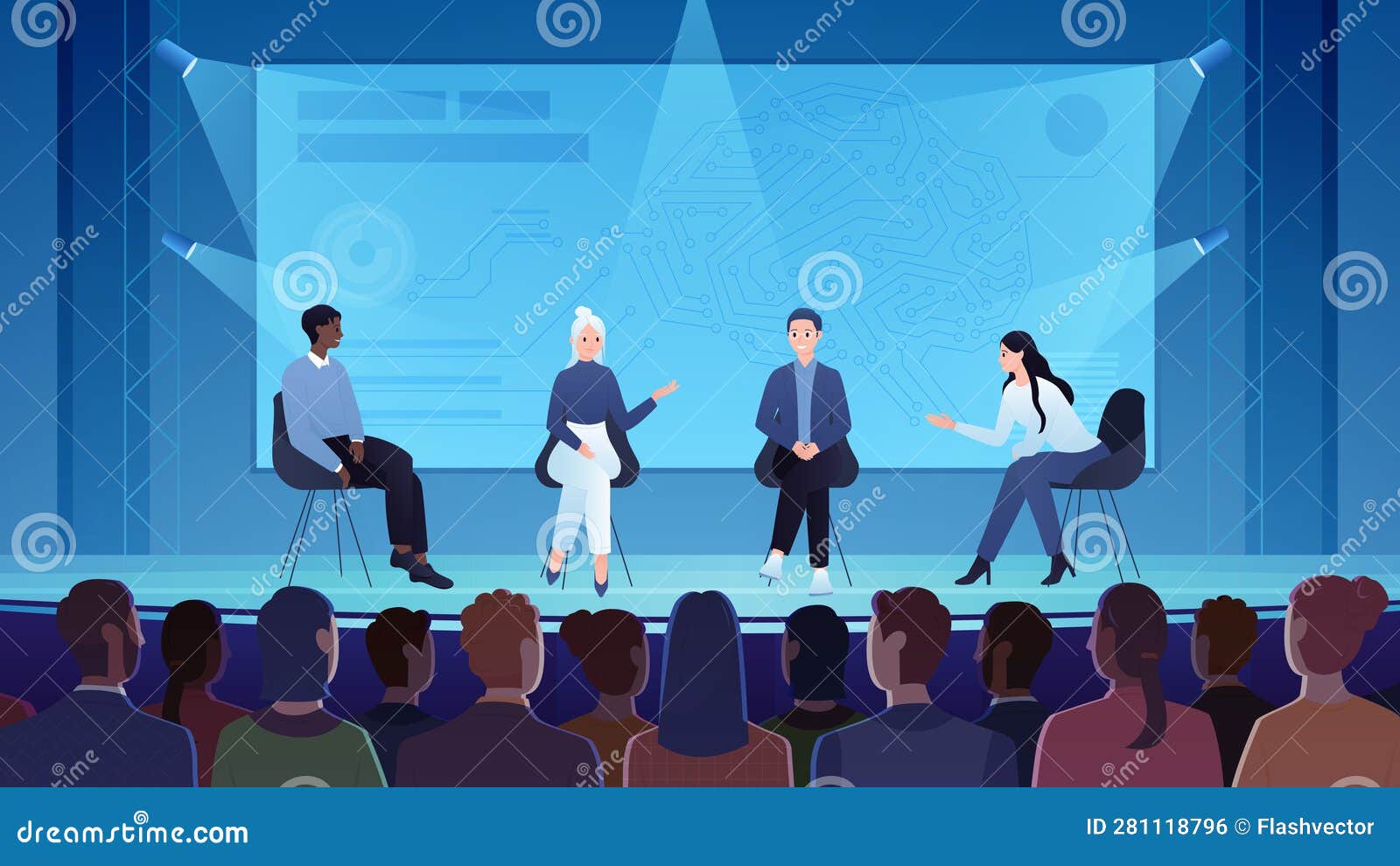 Science Conference Icon Vector Sign And Symbol Isolated On White ...