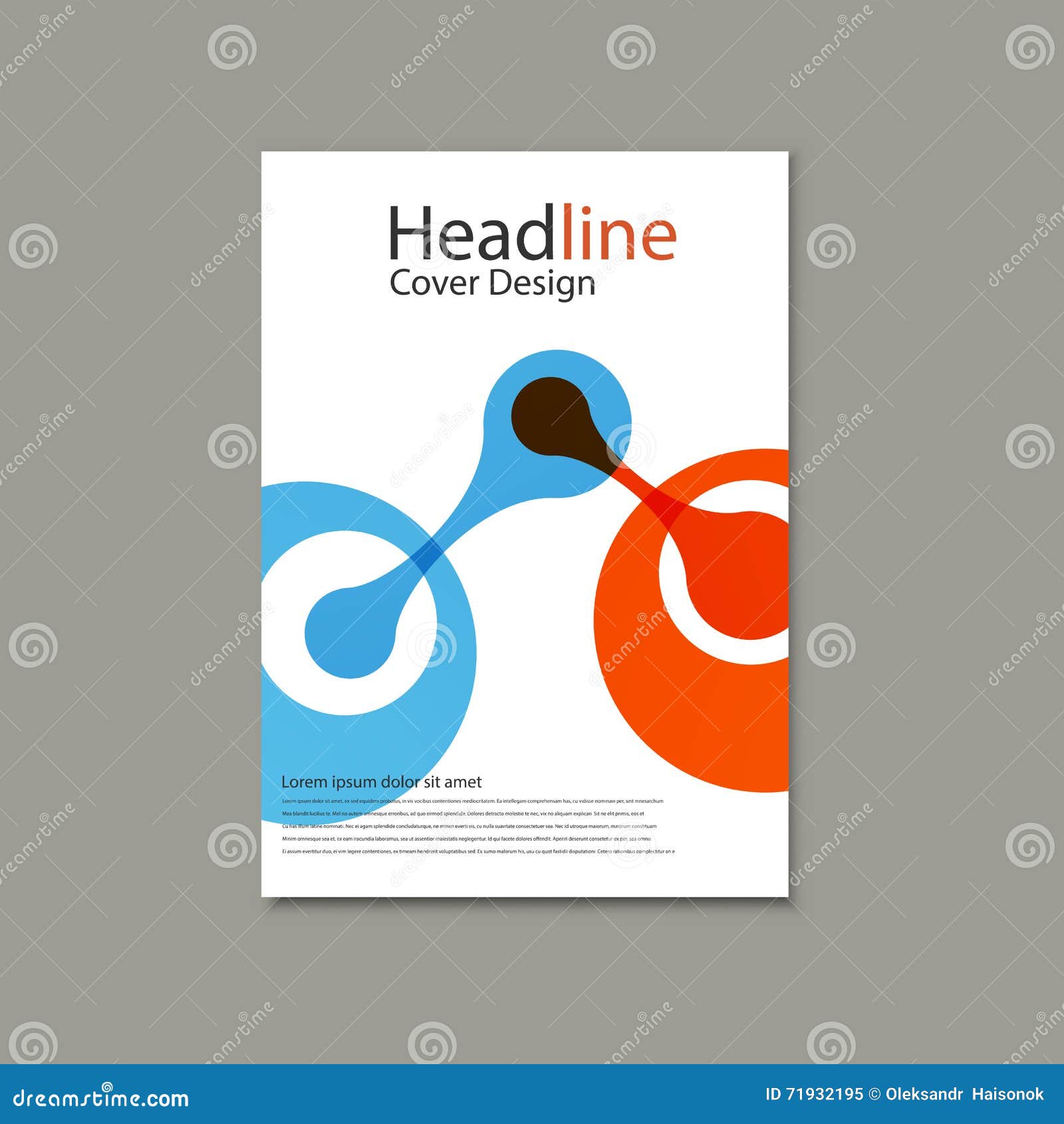 Science Cover Template Background with Molecules Stock Vector ...