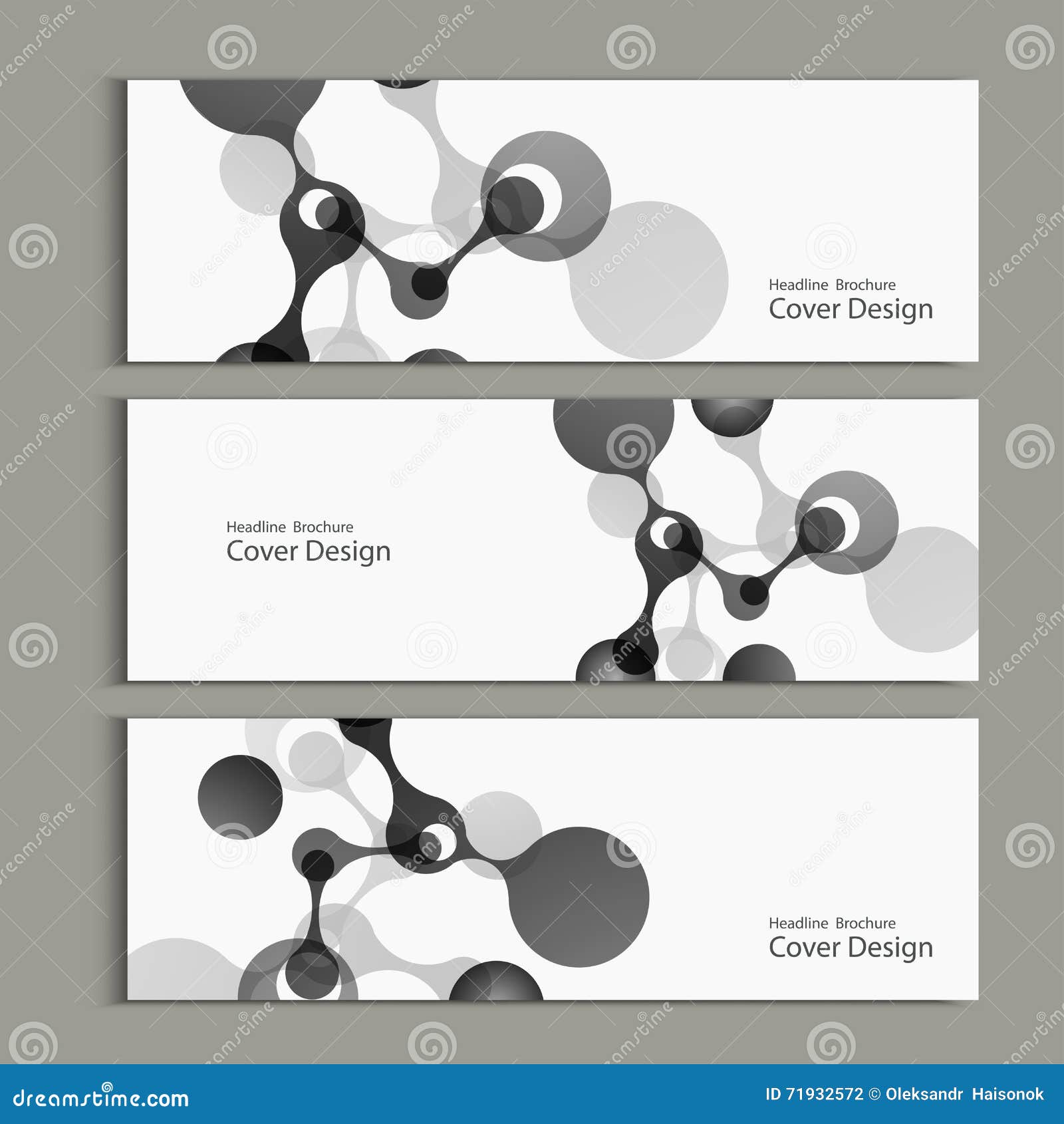 Science Cover Template Background with Molecules Stock Vector ...
