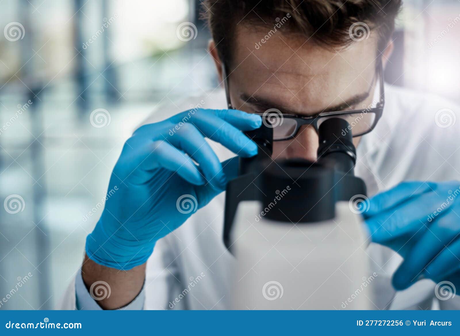 Science Creates Opportunities To Help the World. a Young Male Scientist ...