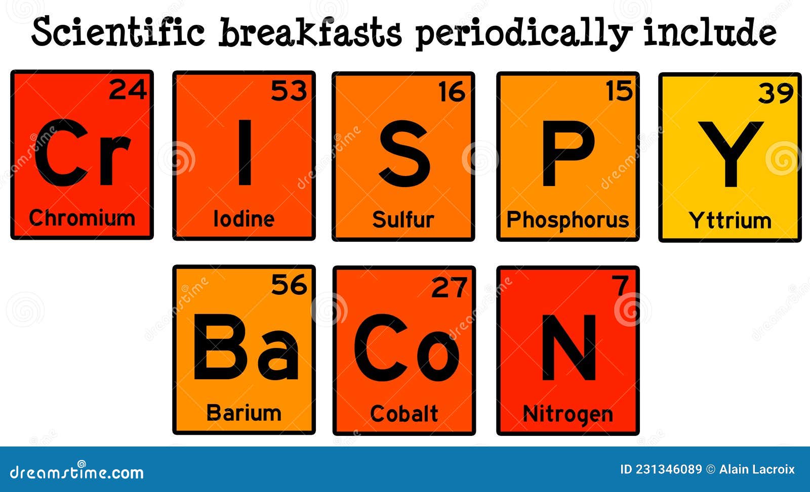 Science crispy bacon stock illustration. Illustration of laboratory ...