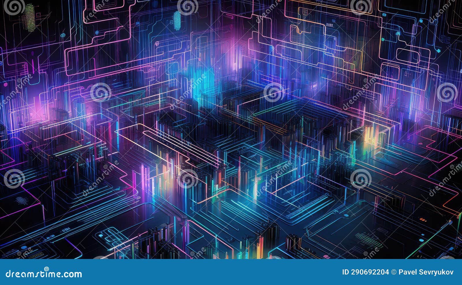 Science Cybernetic Matrix Complex Stock Photo - Image of scientist ...