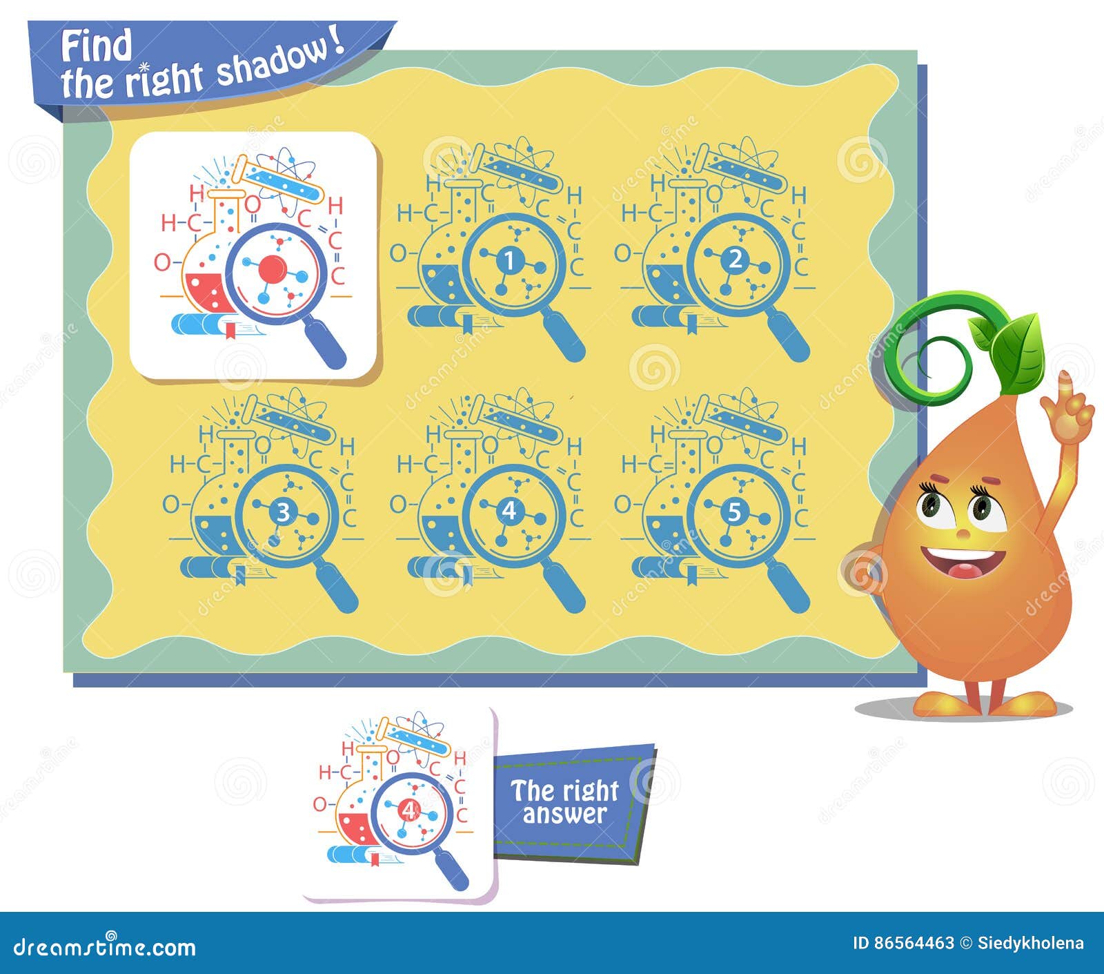 Find The Right Piece, Game For Children. A Boy Swims In The Sea Cartoon ...