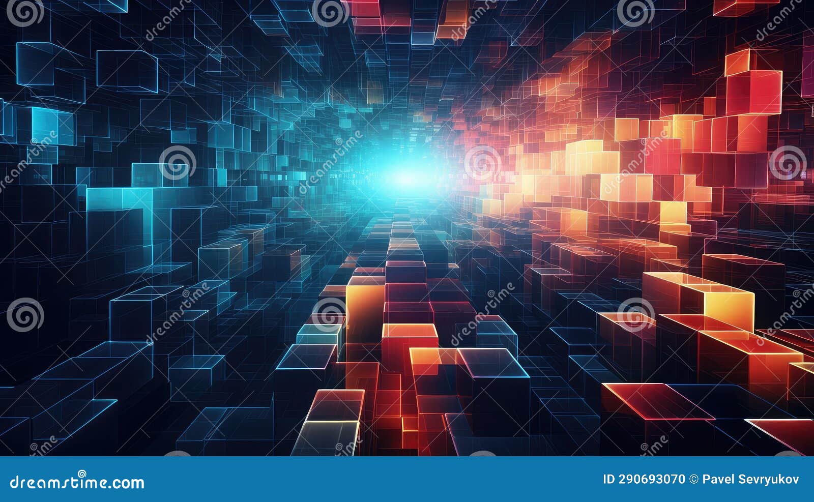 Science Dimensional Exploration Abstract Stock Illustration ...