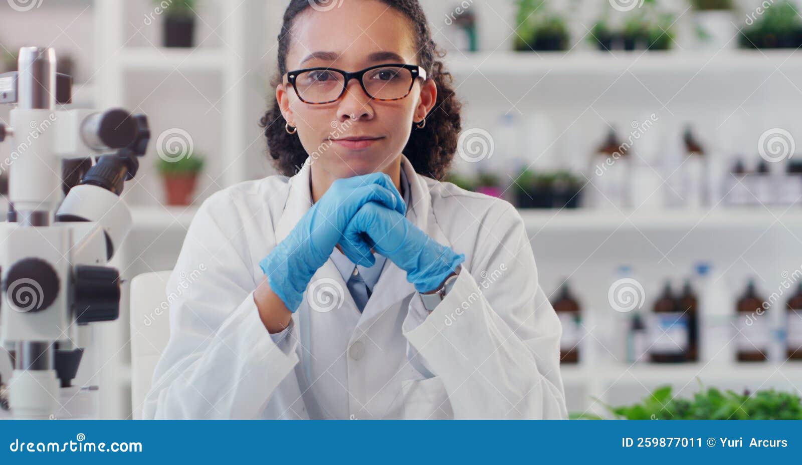Science is a Discipline that Can Help Grow the Future. Portrait of a ...
