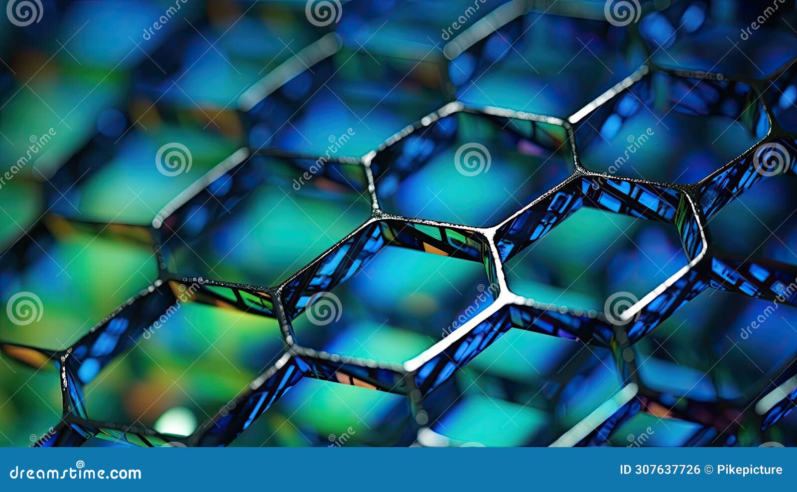 Science dna hexagons stock illustration. Illustration of sequencing ...