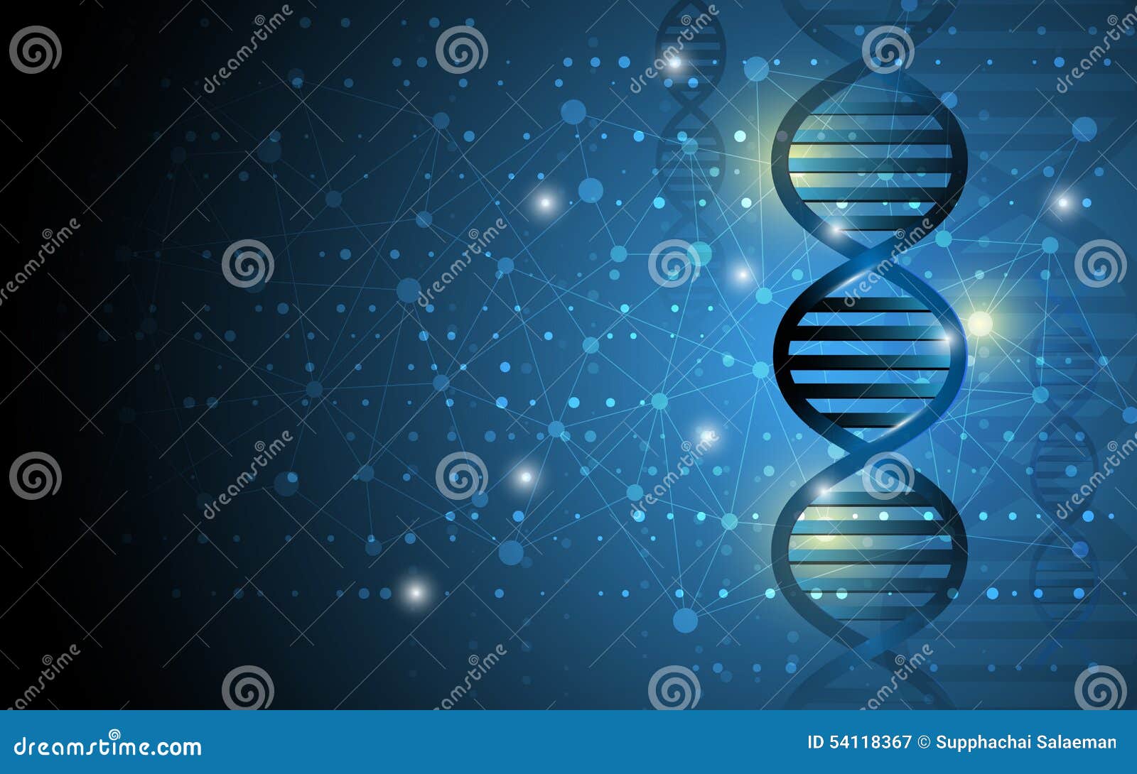 Science Dna Structure Abstract Design Background Stock Illustration ...