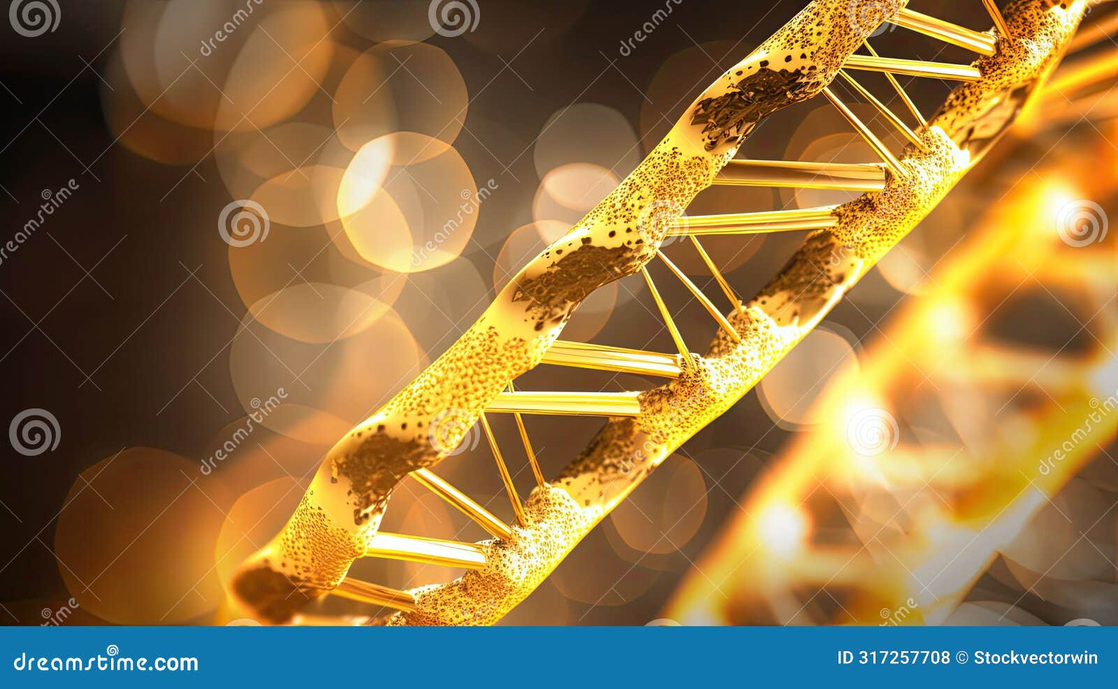 Science dna yellow stock illustration. Illustration of chromosome ...