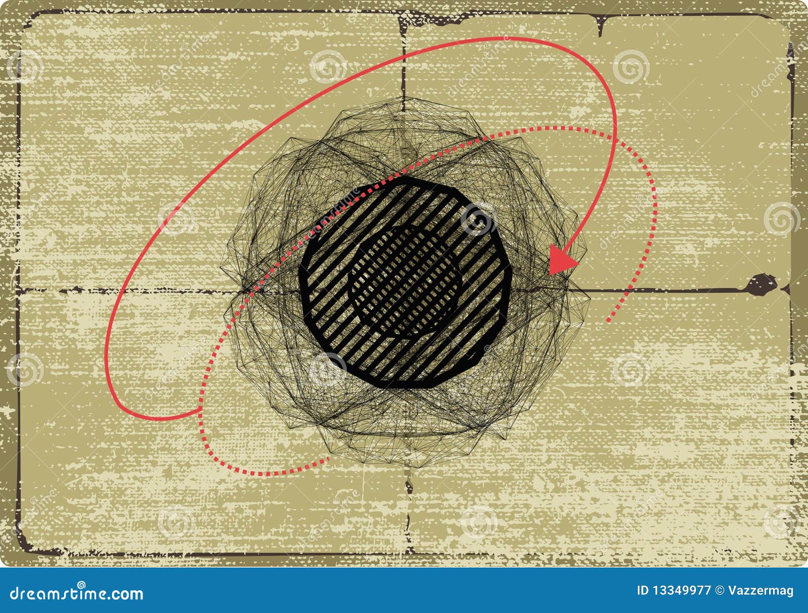 Science drawing. Planning. stock vector. Illustration of retro - 13349977