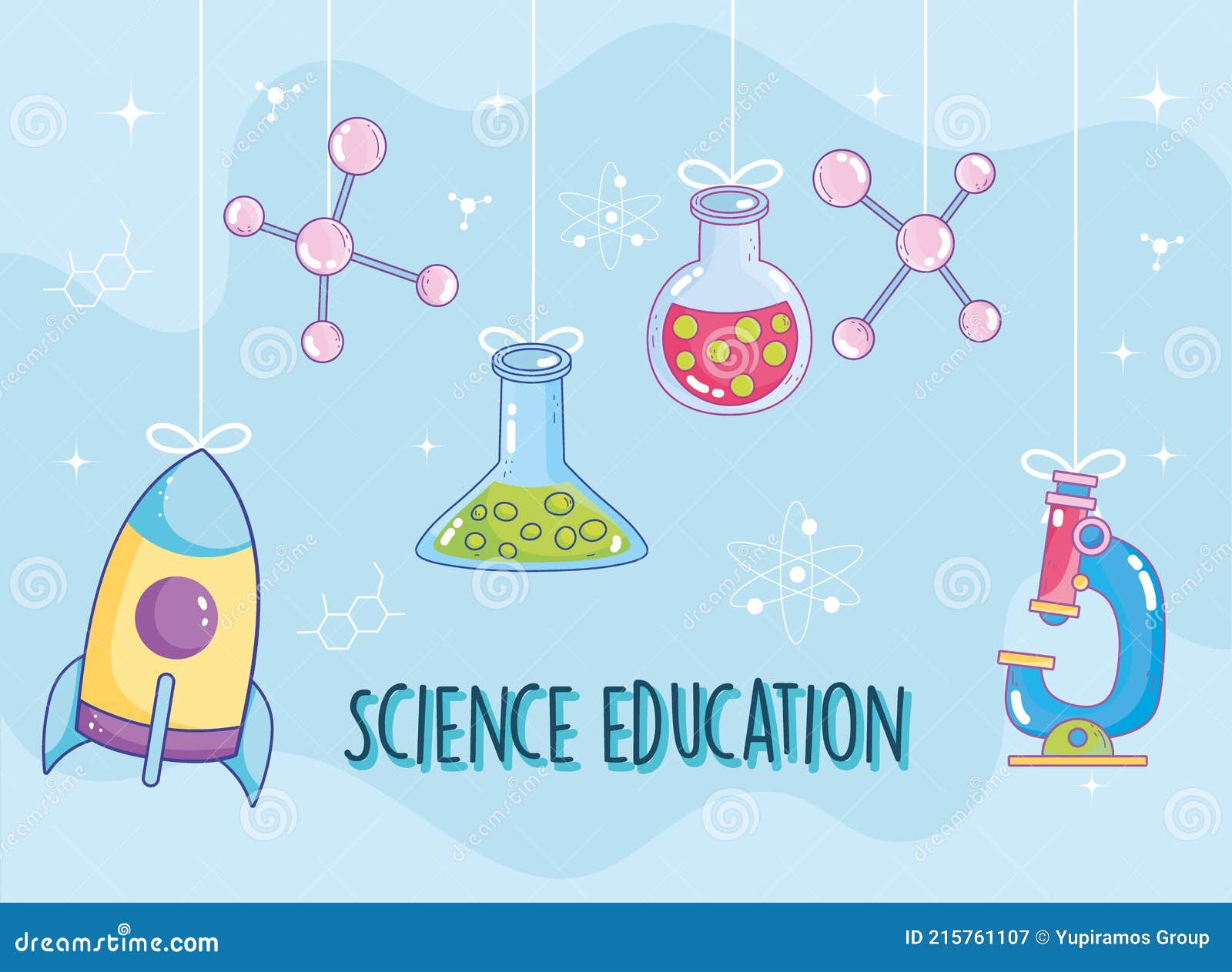 Science education academic stock vector. Illustration of study - 215761107