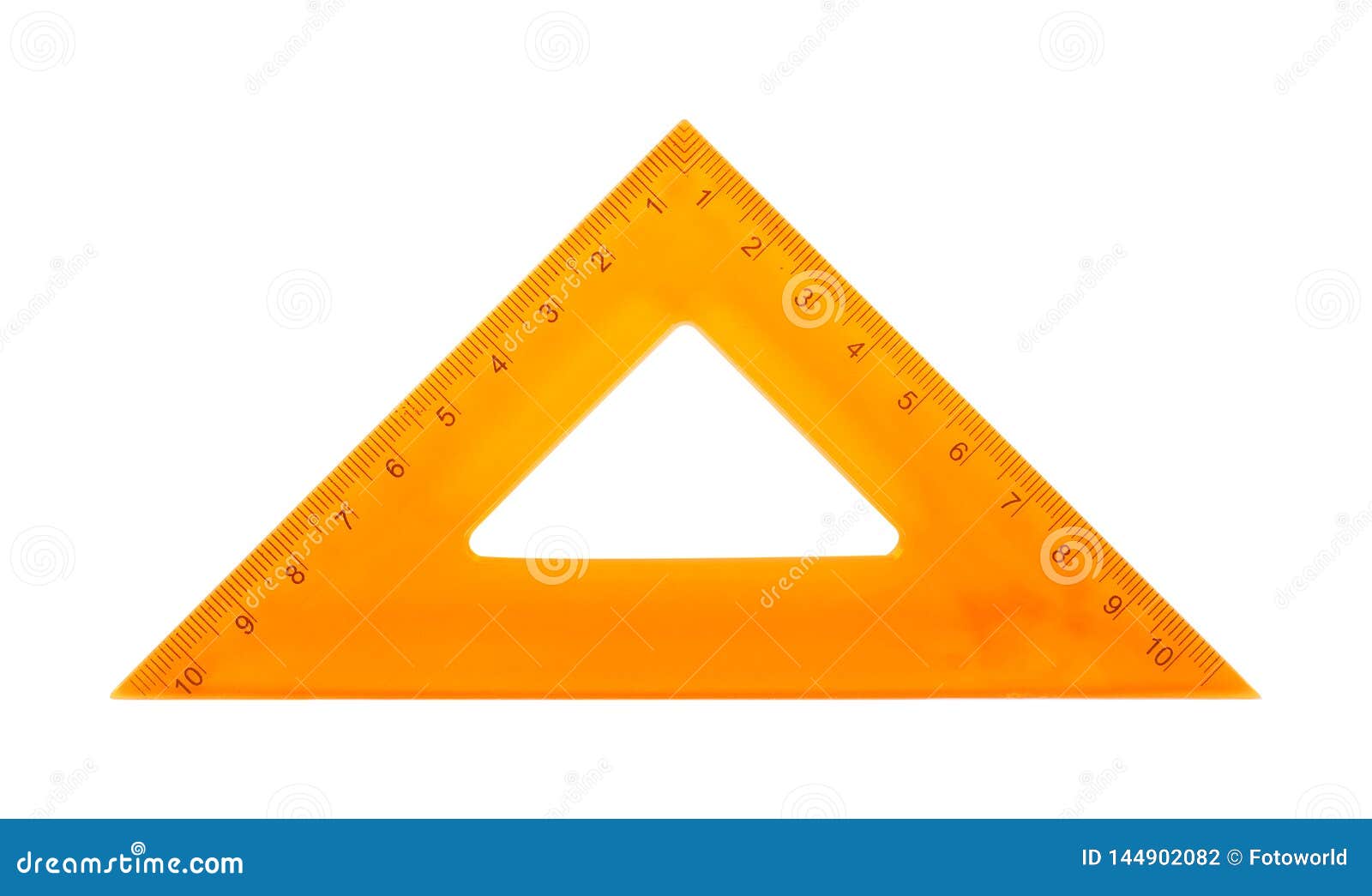 Science and Education - Orange Set Square Triangle Isolated Stock Photo ...