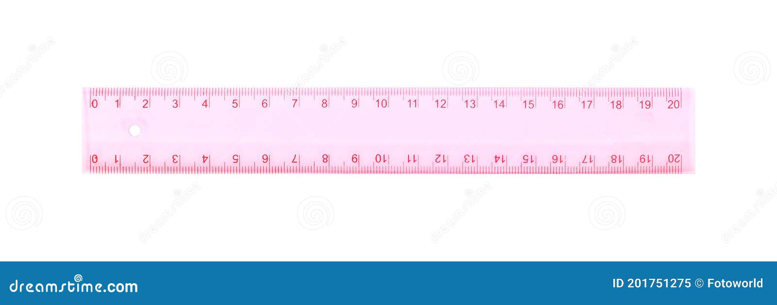 Science and Education - Plastic Pink School Ruler Isolated Stock Image ...