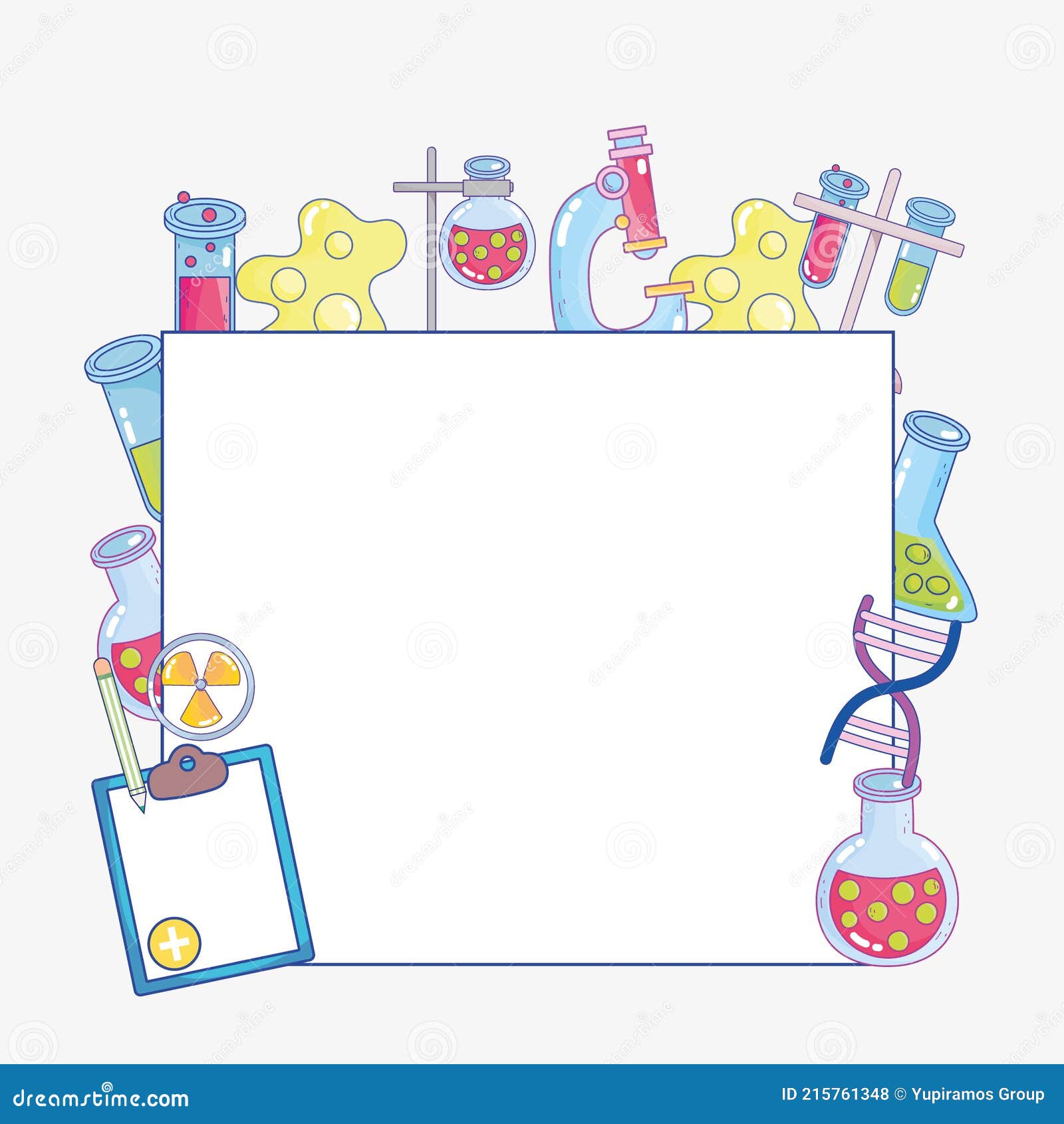 Science education banner stock vector. Illustration of school - 215761348
